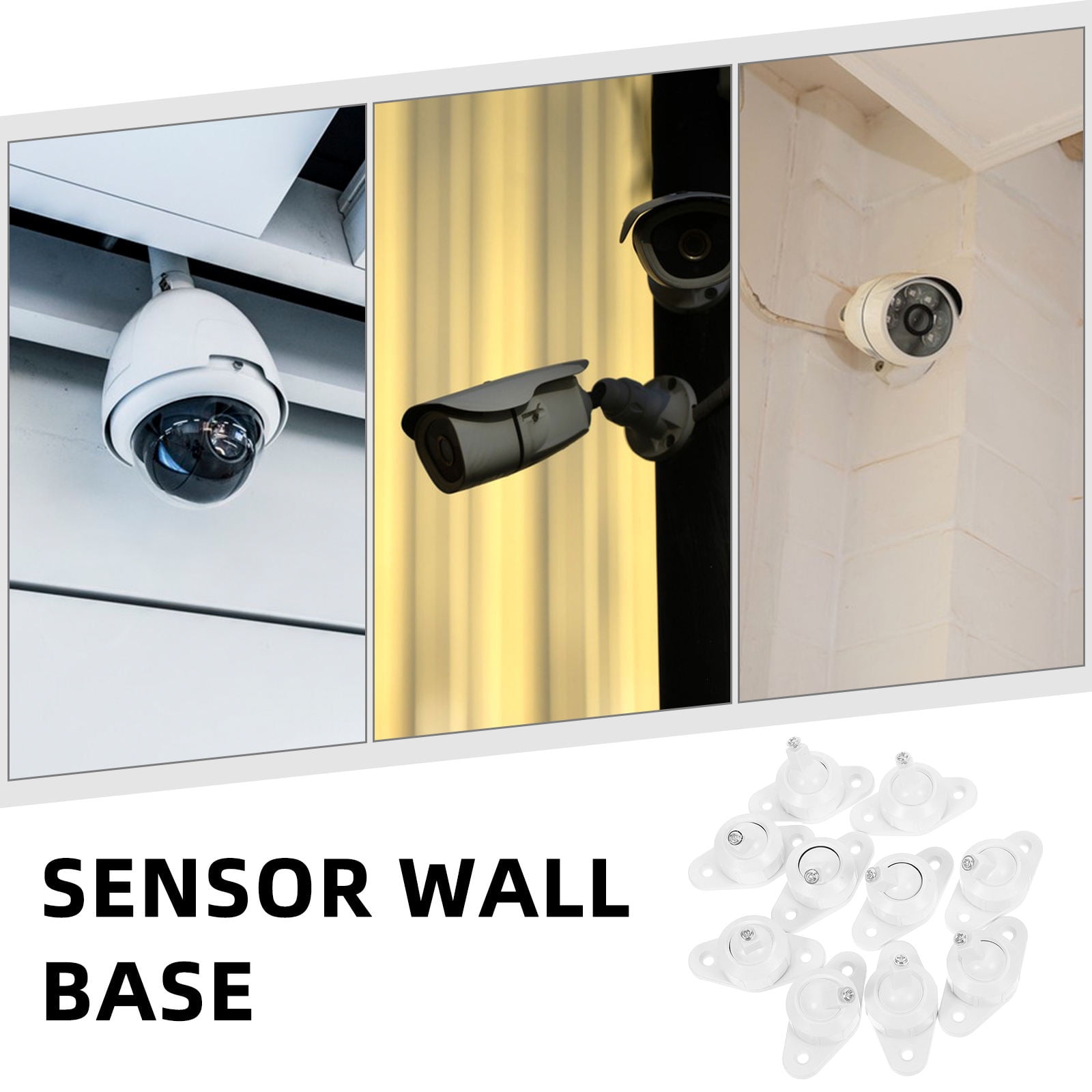 OUNONA 10pcs Alarm Detector Wall Mount Bracket For Home And Office ...