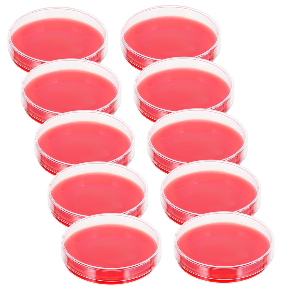 OUNONA 10pcs Infusion Agar Plates Blood Agar Culture Medium Laboratory ...