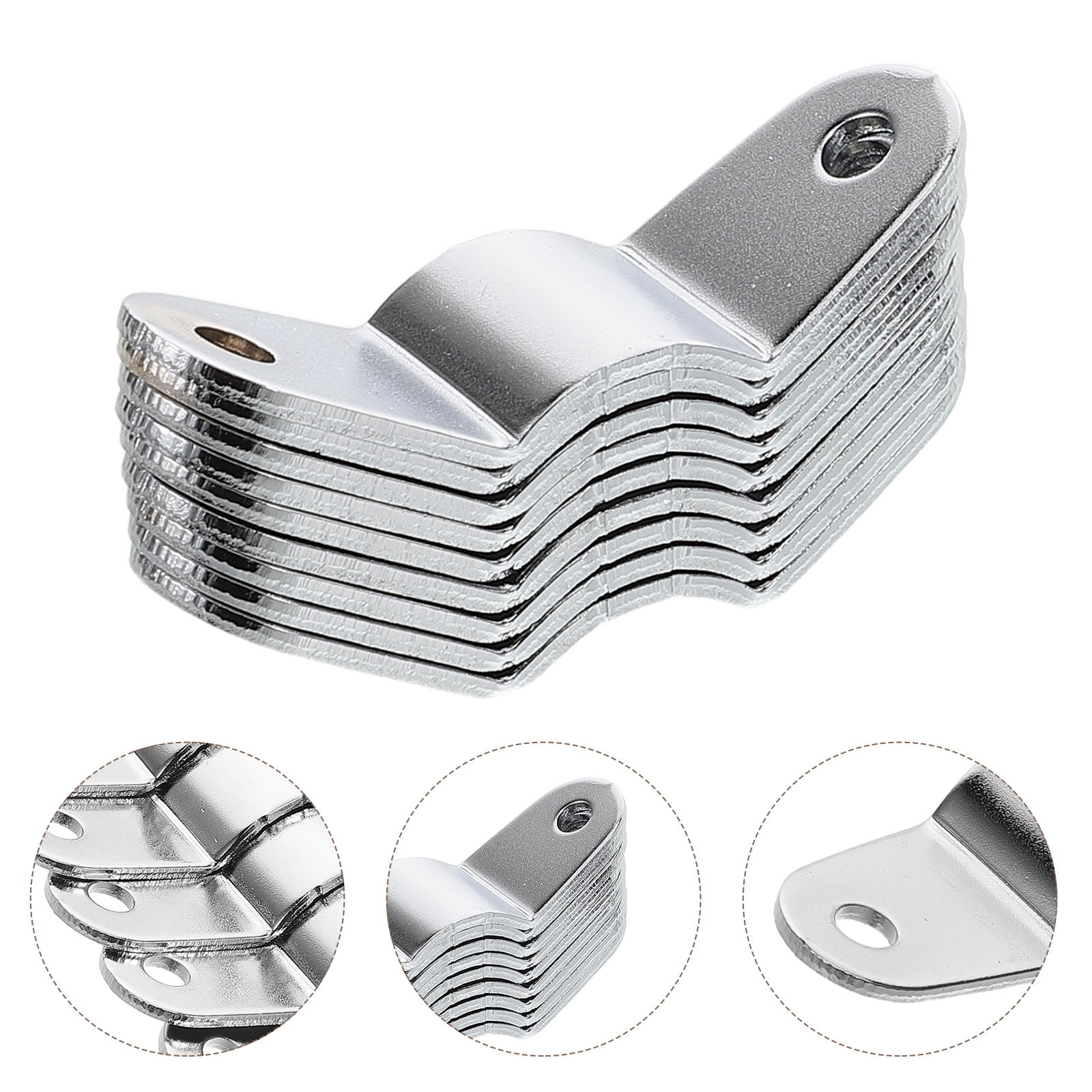 FOLOYORI Drum Kit Part 10Pcs Silver Iron For Drummers Transport ...