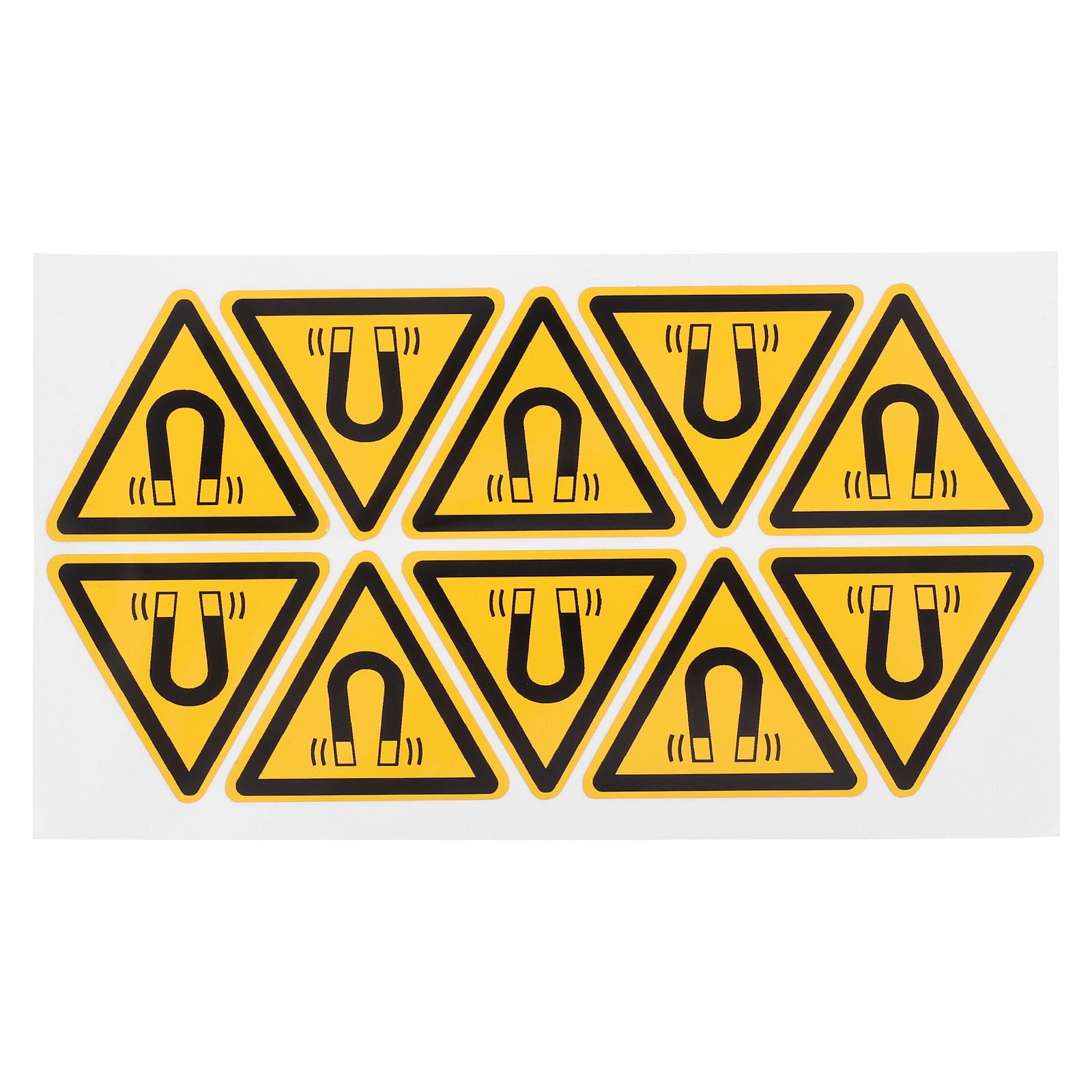 OUNONA 10pcs Magnetic Field Danger Caution Label For Mechanical ...