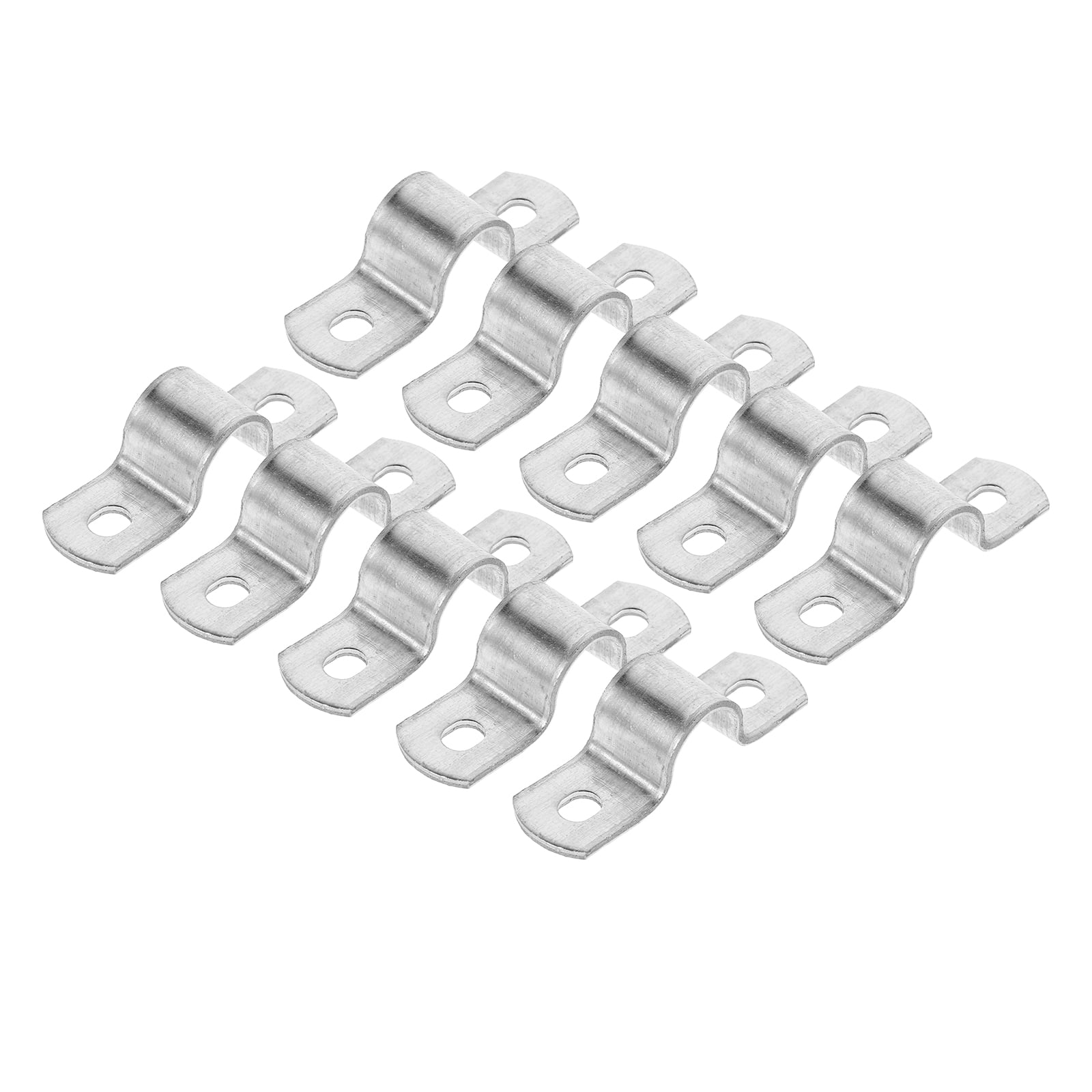 OUNONA 10pcs Metal Pipe Strap Clamps Rigid Pipe Strap Clips Hanger U ...