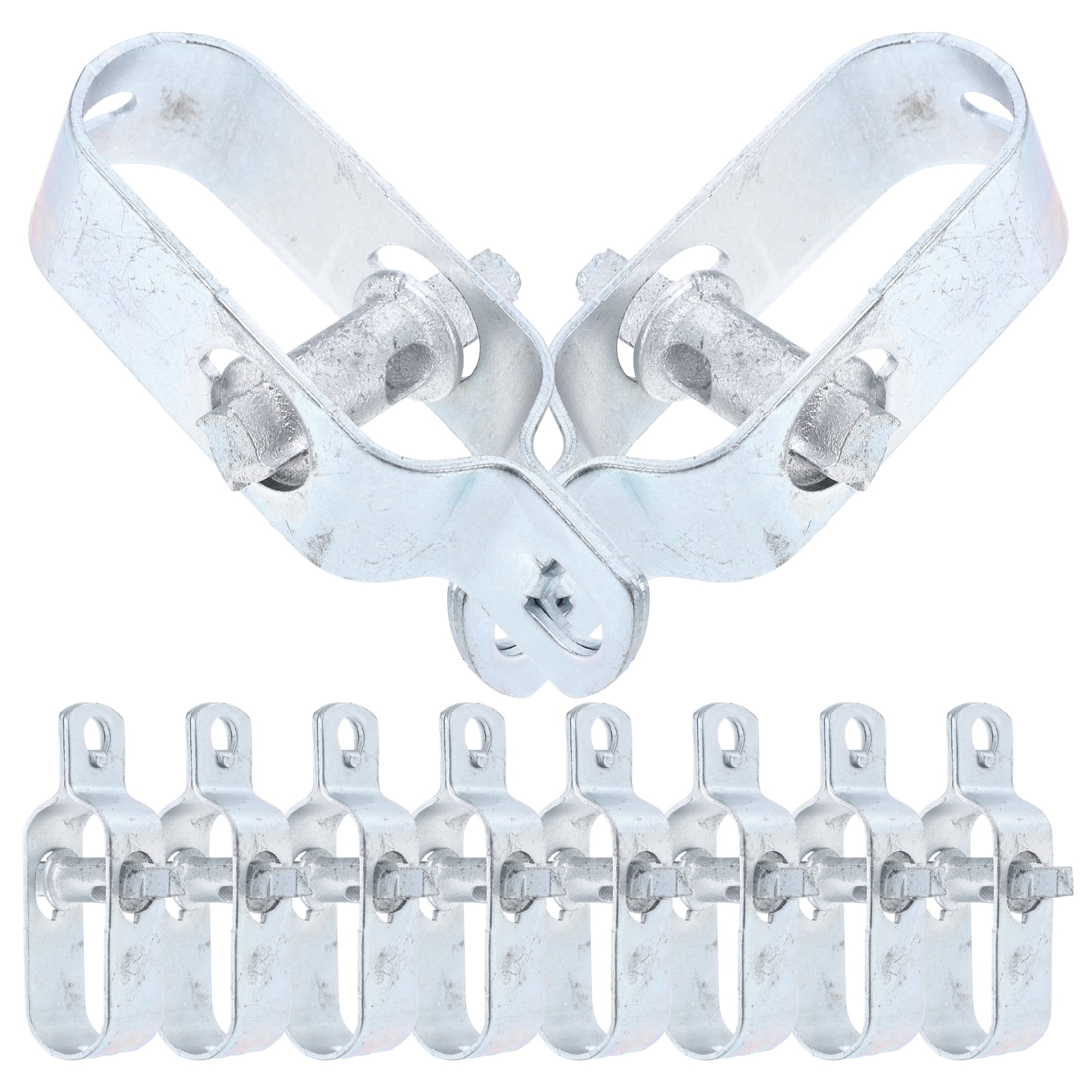 OUNONA 10pcs Metal Wire Strainer galvanized iron Wire Rope Cable Clip ...