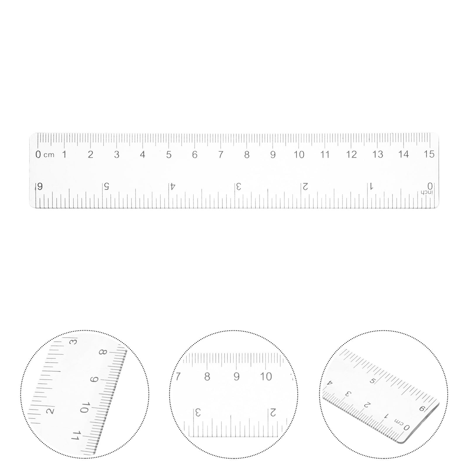 OUNONA 10pcs Small Short Rulers Bulk for Classroom Journaling ...