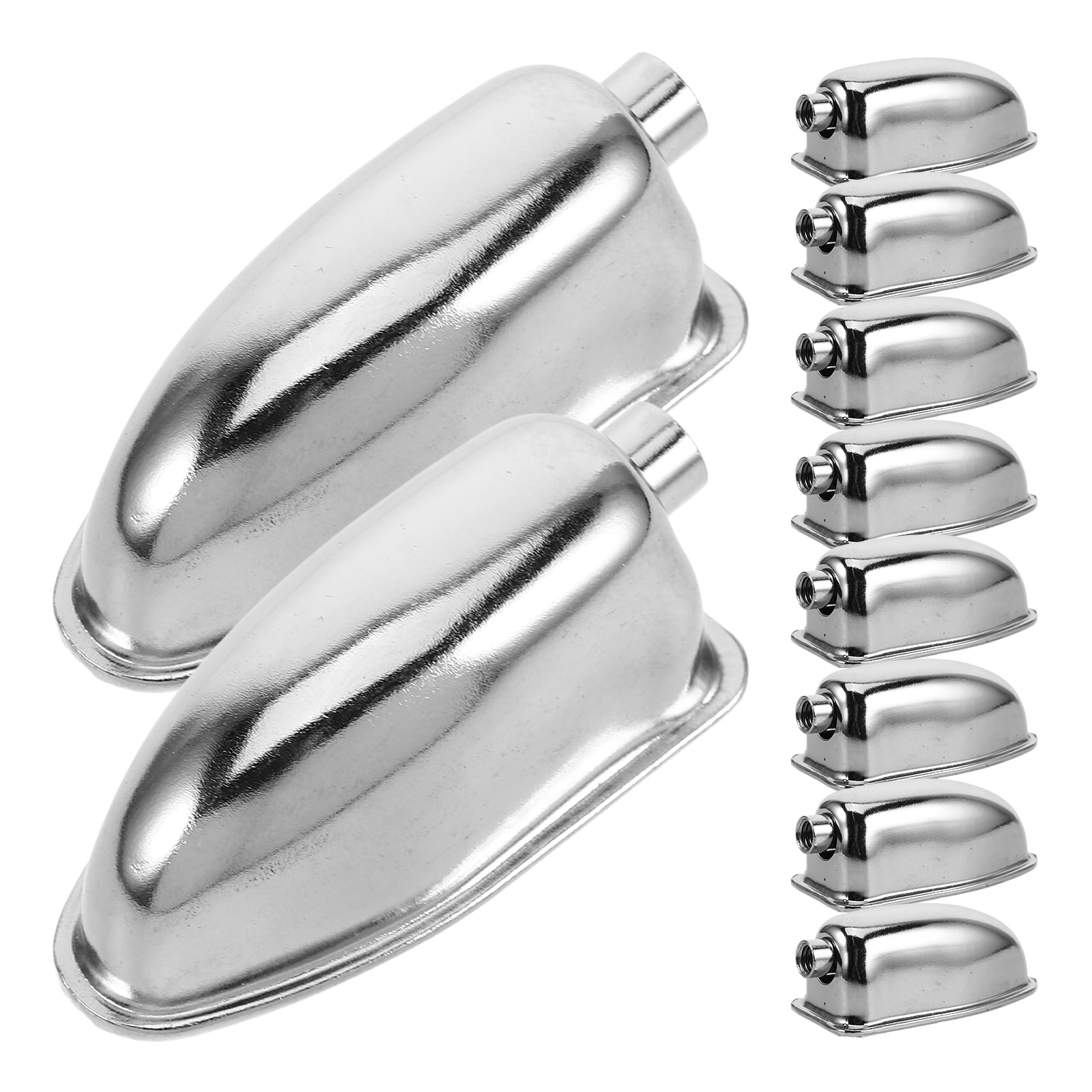 Tineasur Silver Iron Snare Drum Lugs Adjustable Claw Hooks for Stable ...