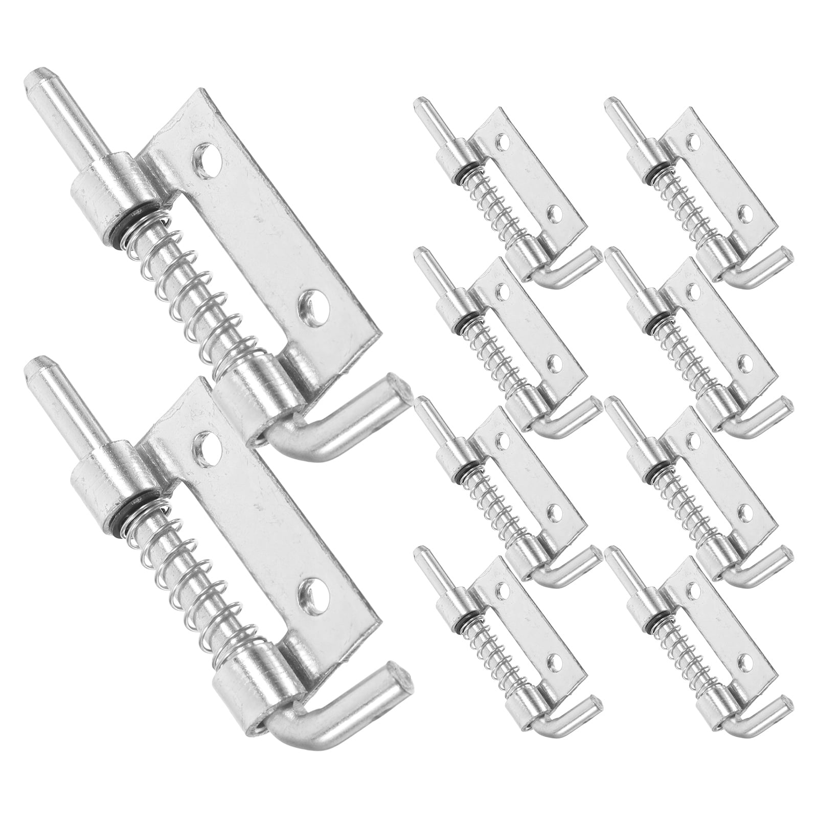 OUNONA 10pcs Spring Loaded Latch Barrel Bolt Latch Gate Spring Loaded ...