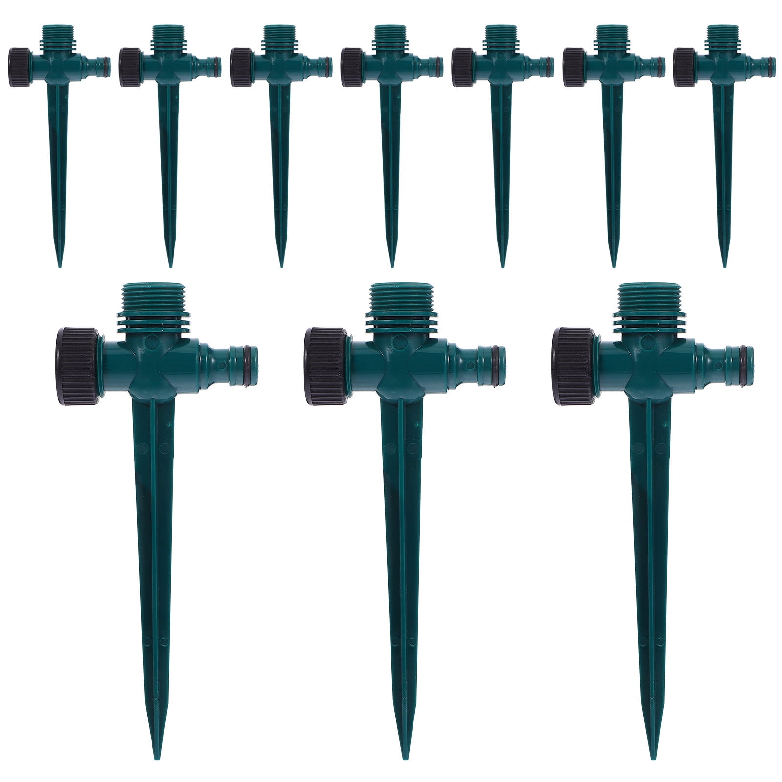 OUNONA 10pcs Sprinkler Spike Holder Plastic Sprinkler Base Lawn ...