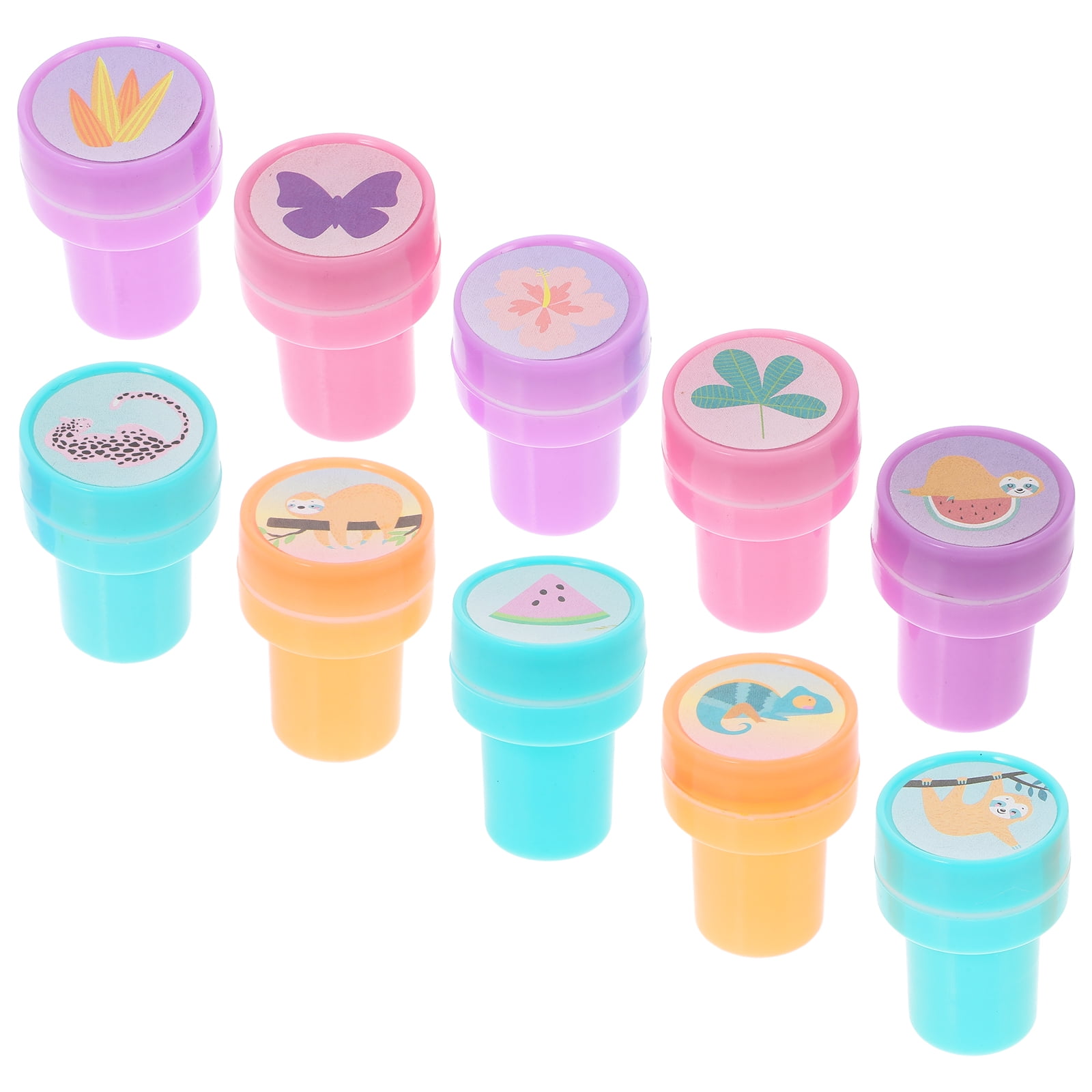 OUNONA 10pcs Stamps For Kids Teacher Stamps Kids Treasure Box Prize For ...