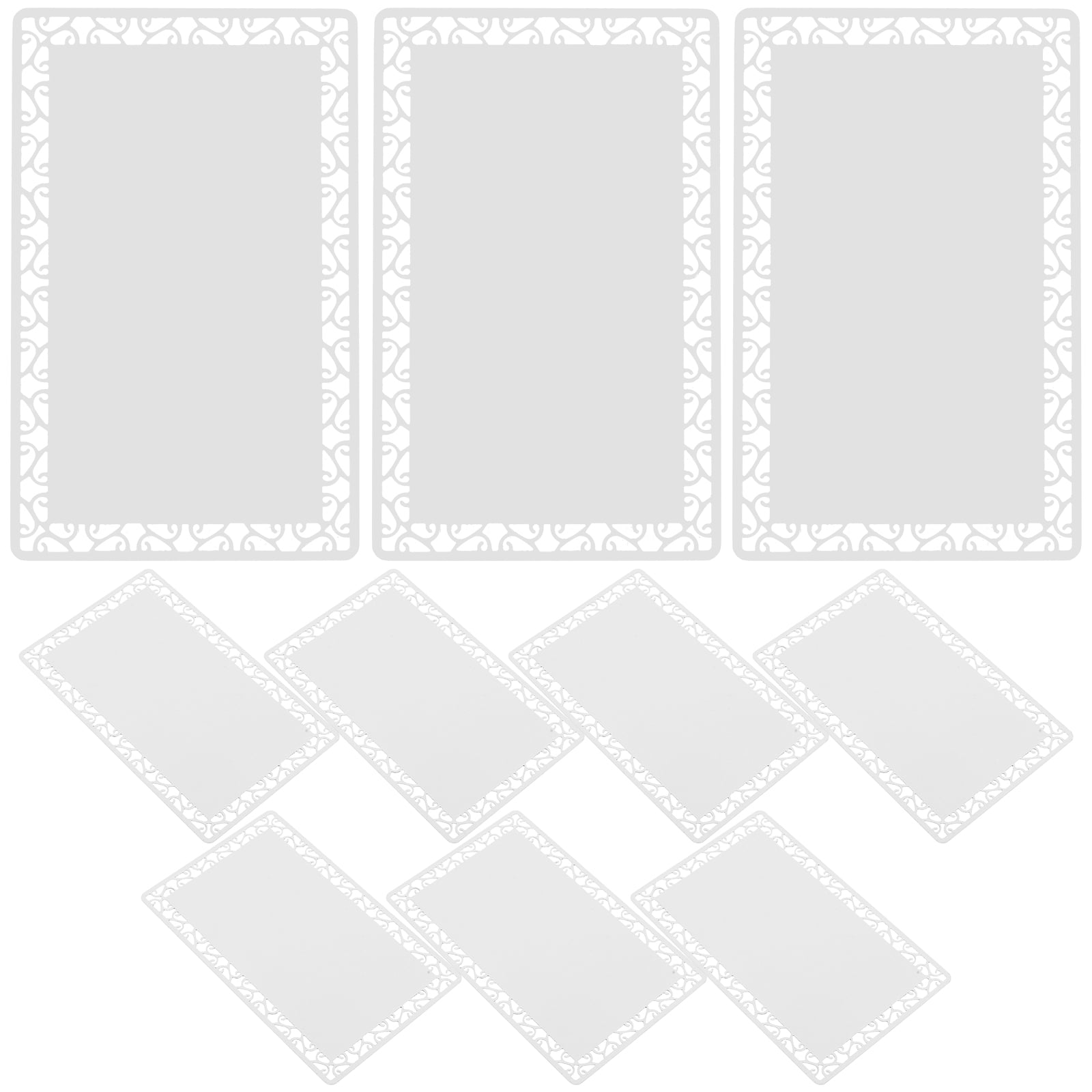 OUNONA 10pcs Sublimation Blanks Products Small Cards Sublimation Metal ...