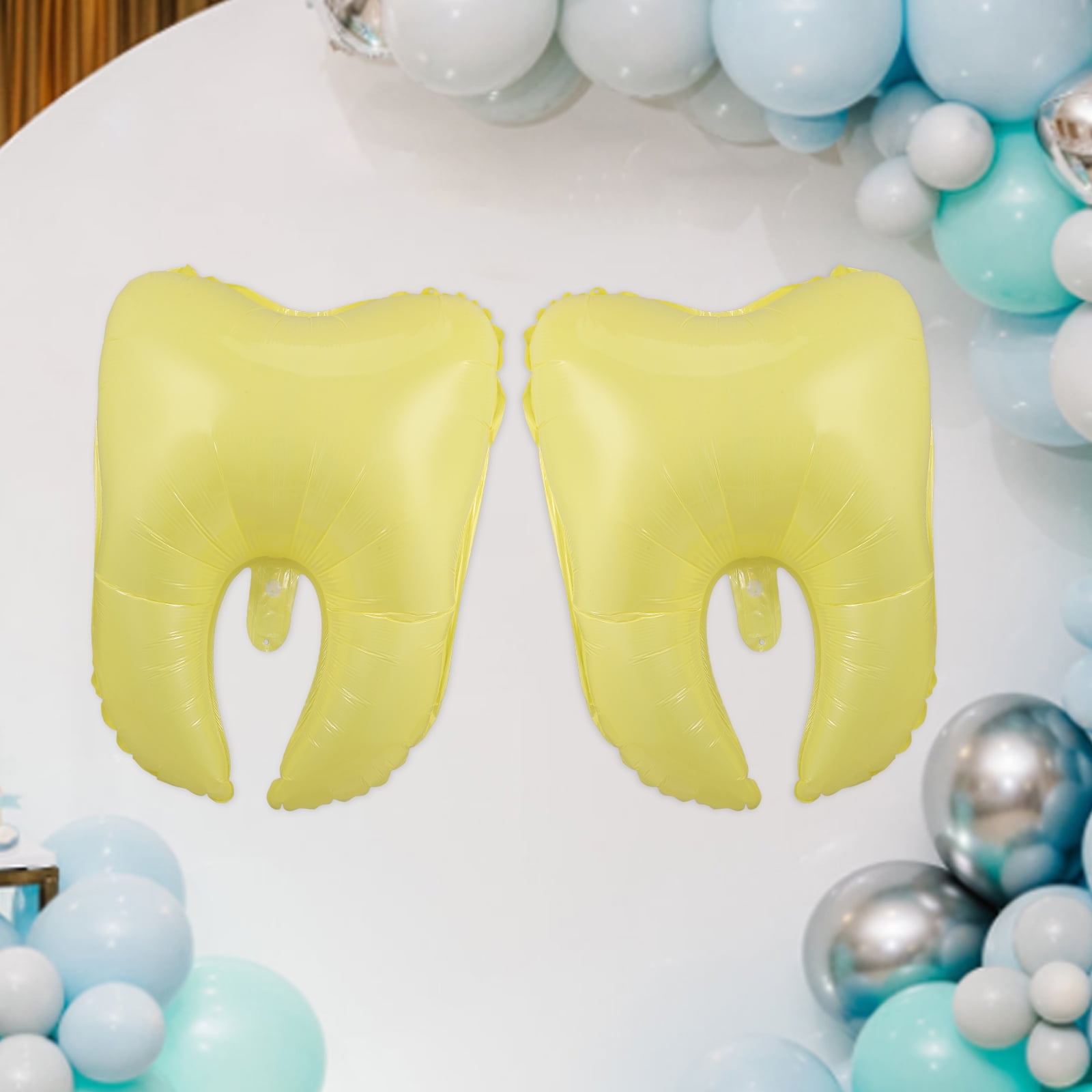 OUNONA 10pcs Tooth-Shaped Party Balloons White Tooth Balloons Tooth ...