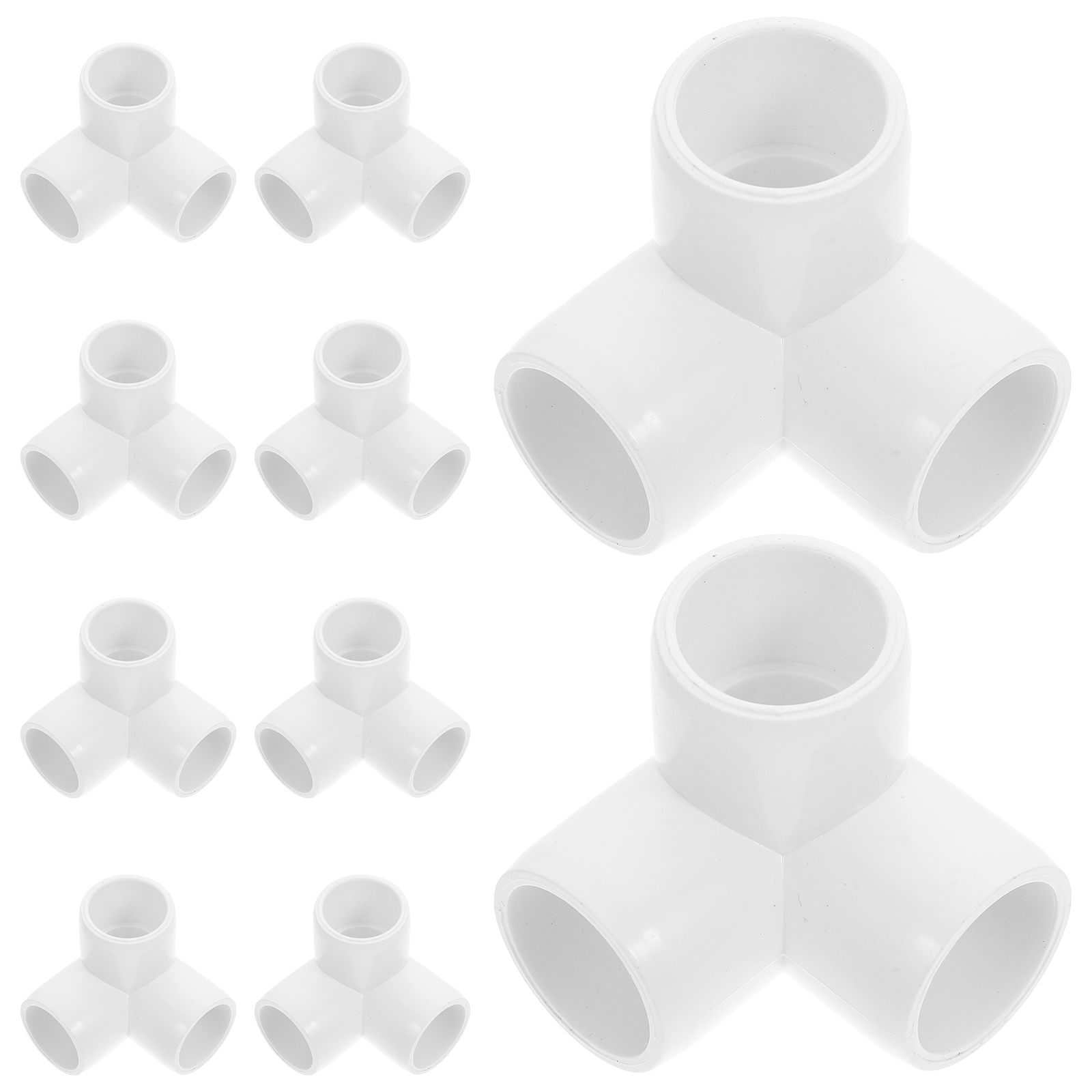 OUNONA 10pcs Y-Shaped Three-Way Connector Pvc Pipe Fittings For ...