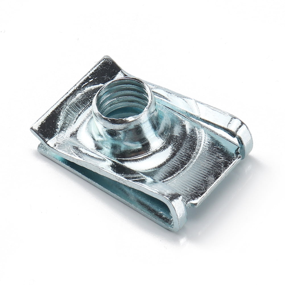 OUNONA 110 Pcs Pinch Nut Fastener Automotive Clips U-shaped M8 Silver ...