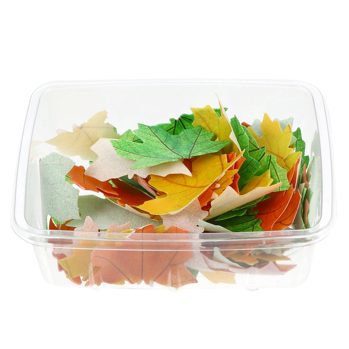 OUNONA 110pcs Edible Rice Paper Maple Leaves Cake Topper Decorations ...