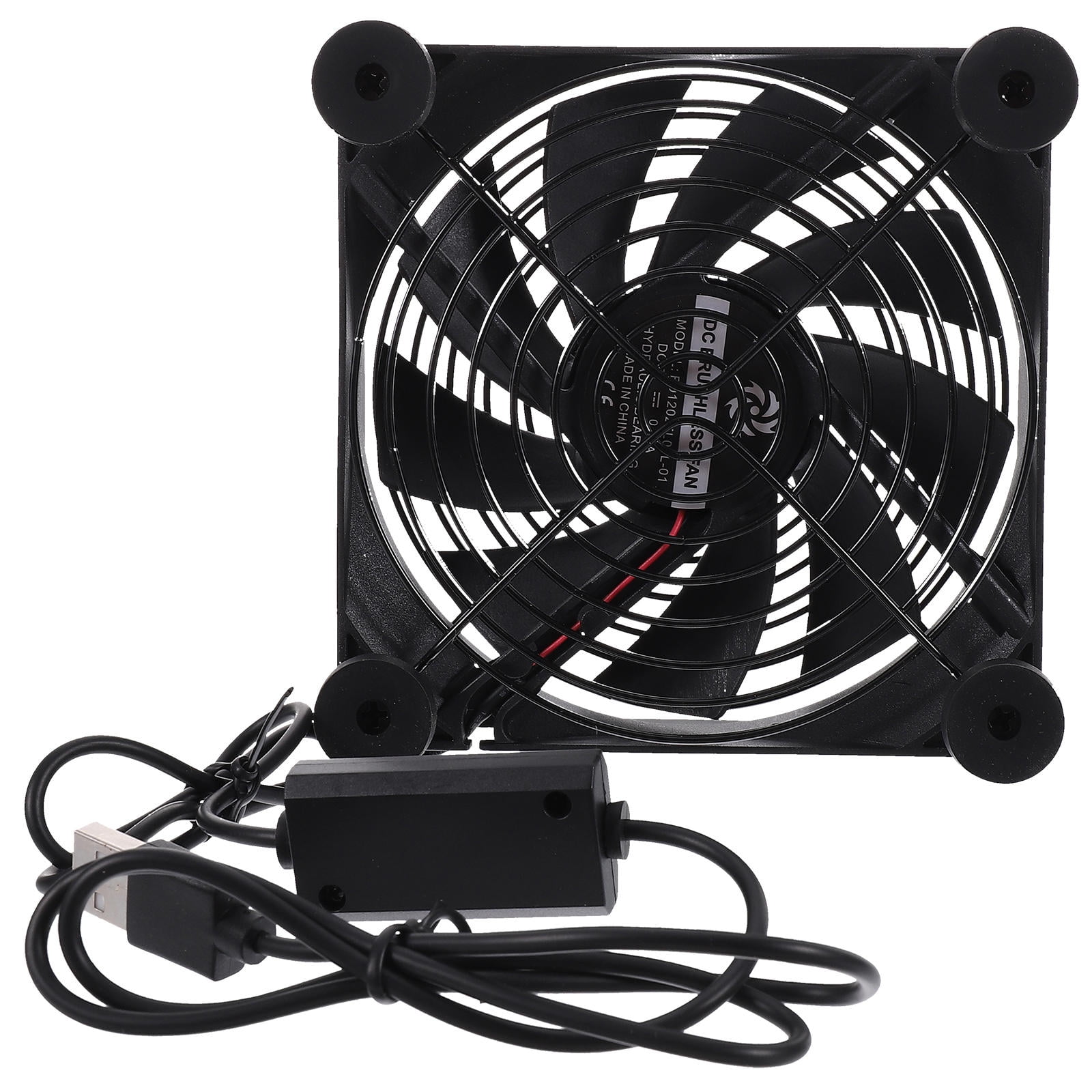 OUNONA 12 Cm Router Radiator Cooler Computer Case Cooling Fan Black ...