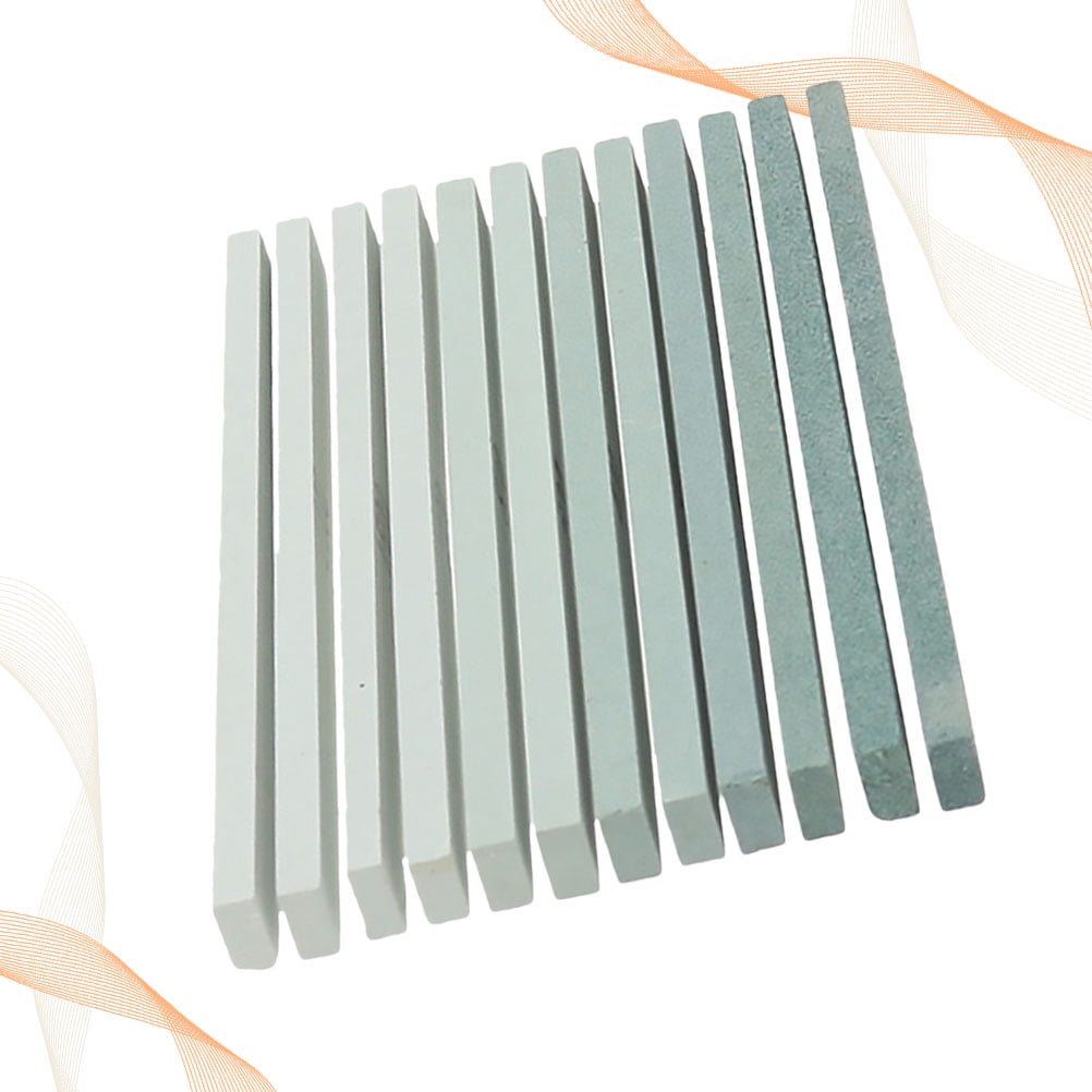 OUNONA 12 Pcs Bowlder Sharpener Carborundum Polishing Stone Cut off ...