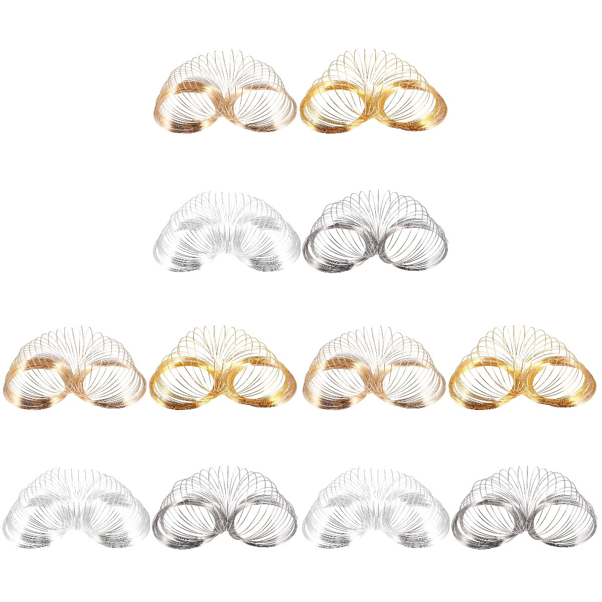 OUNONA 12 Pcs DIY Wire Circles DIY Handmade Circles Metal Rings Jewelry ...