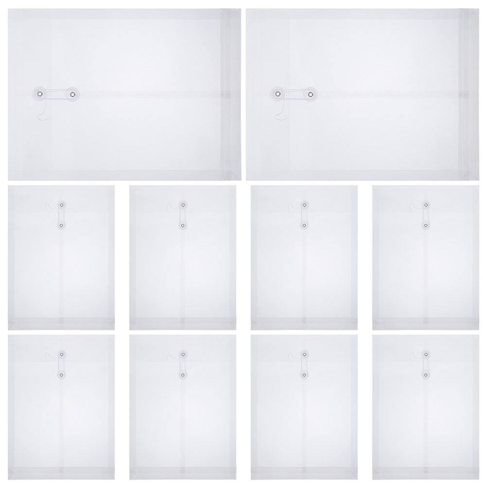 OUNONA 12 Pcs File Folder Document Wallet Binders with Dividers Pocket ...