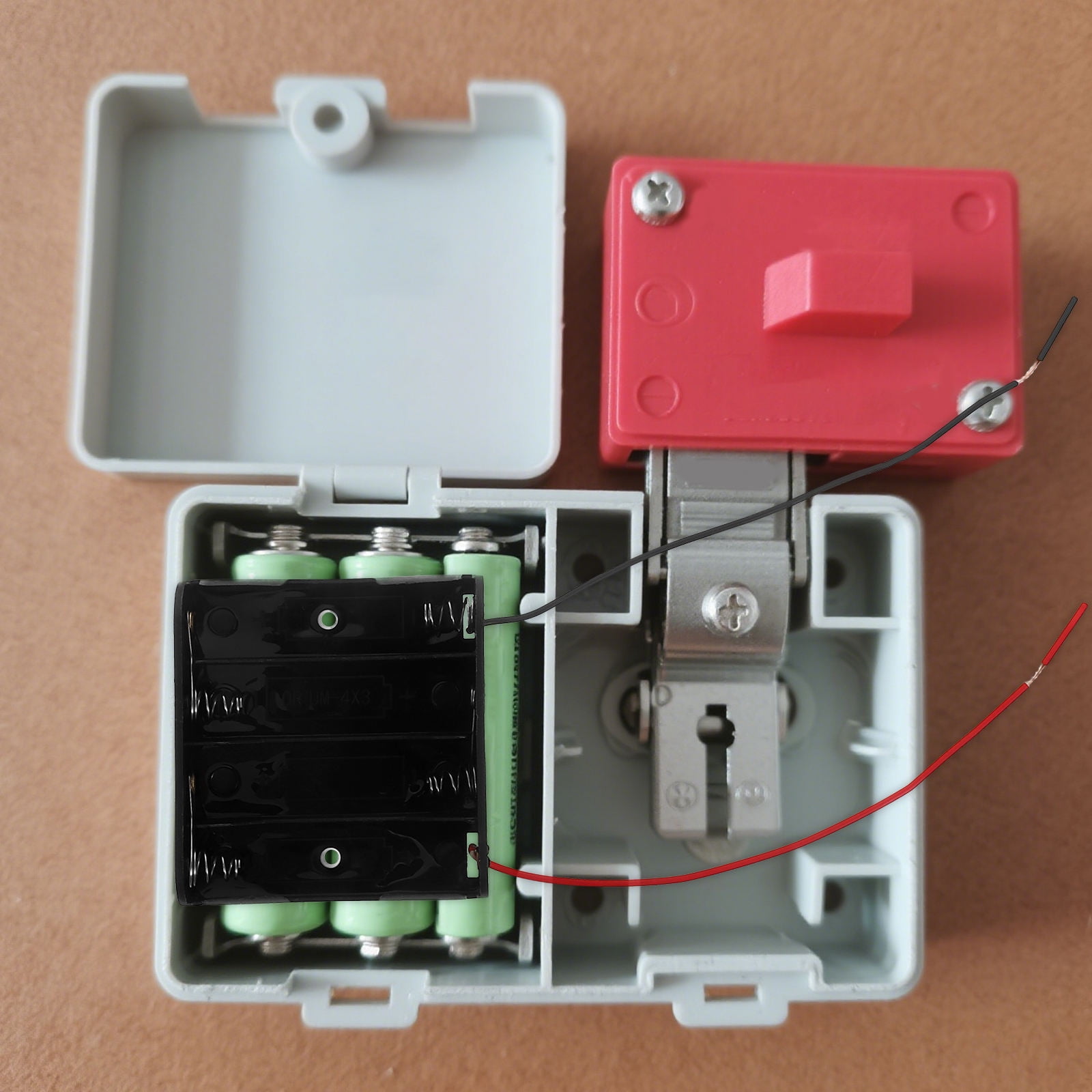 OUNONA 12 Pcs Industrial Plastic Battery Holder Battery Box For ...