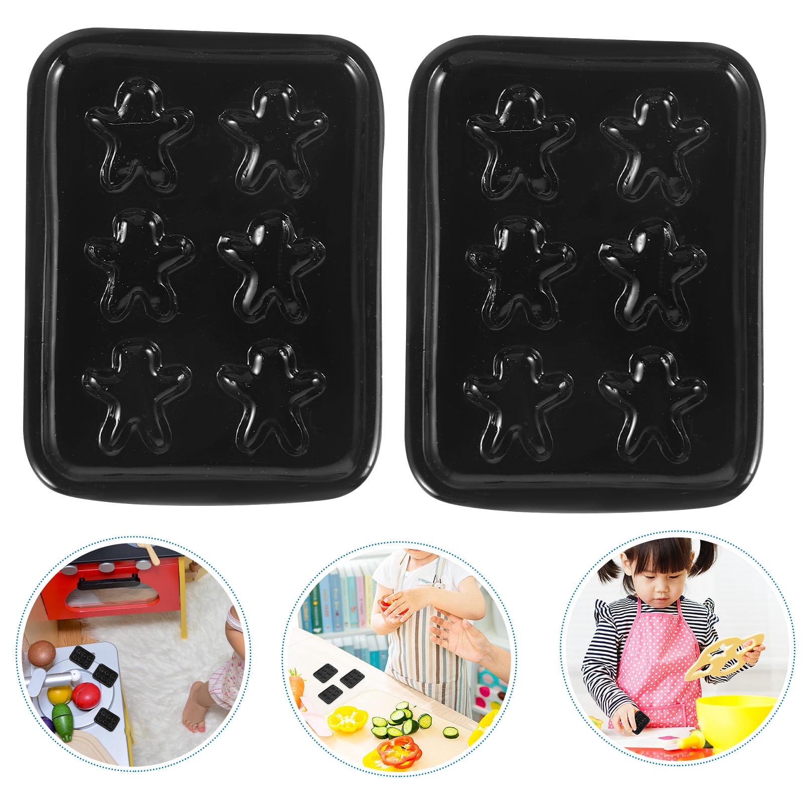 OUNONA 12 Pcs Mini Model House Props Child Toddler 4.00X3.00X0.10CM ...
