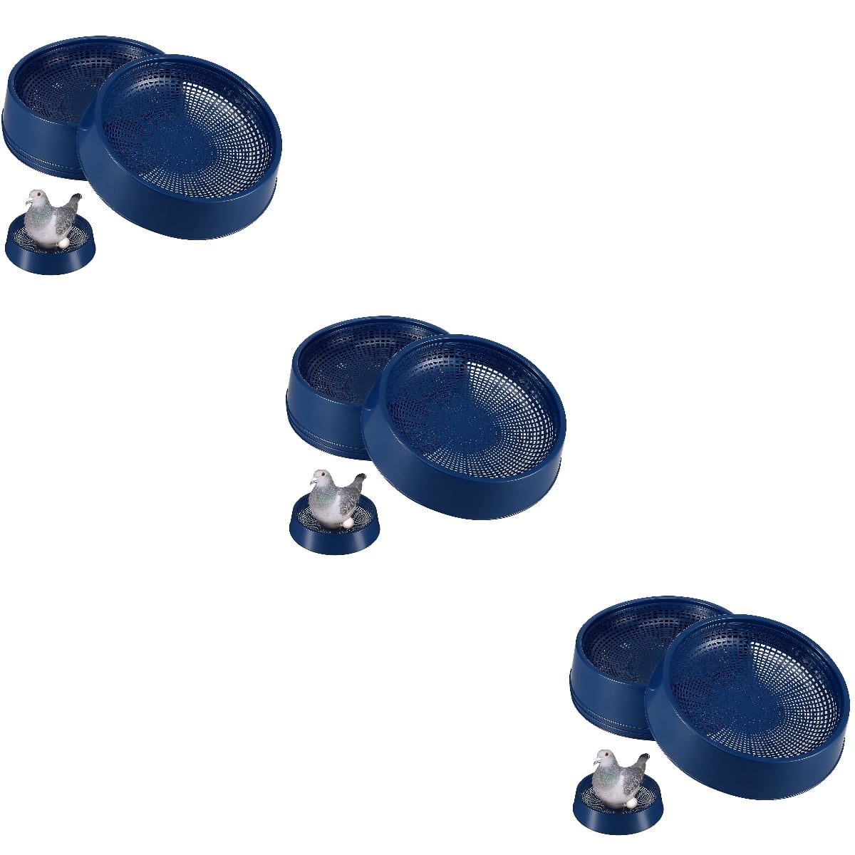 OUNONA 12 Pcs Plastic Bird Nesting Bowls Bird Nests Pigeon Nest Bowls ...