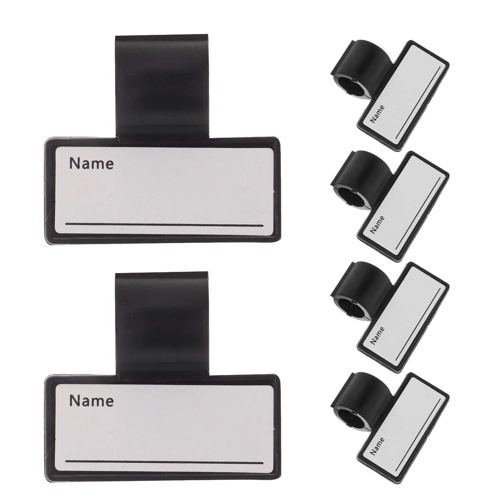 OUNONA 12 Pcs Portable Identification Tags Double-side Name Clips ...
