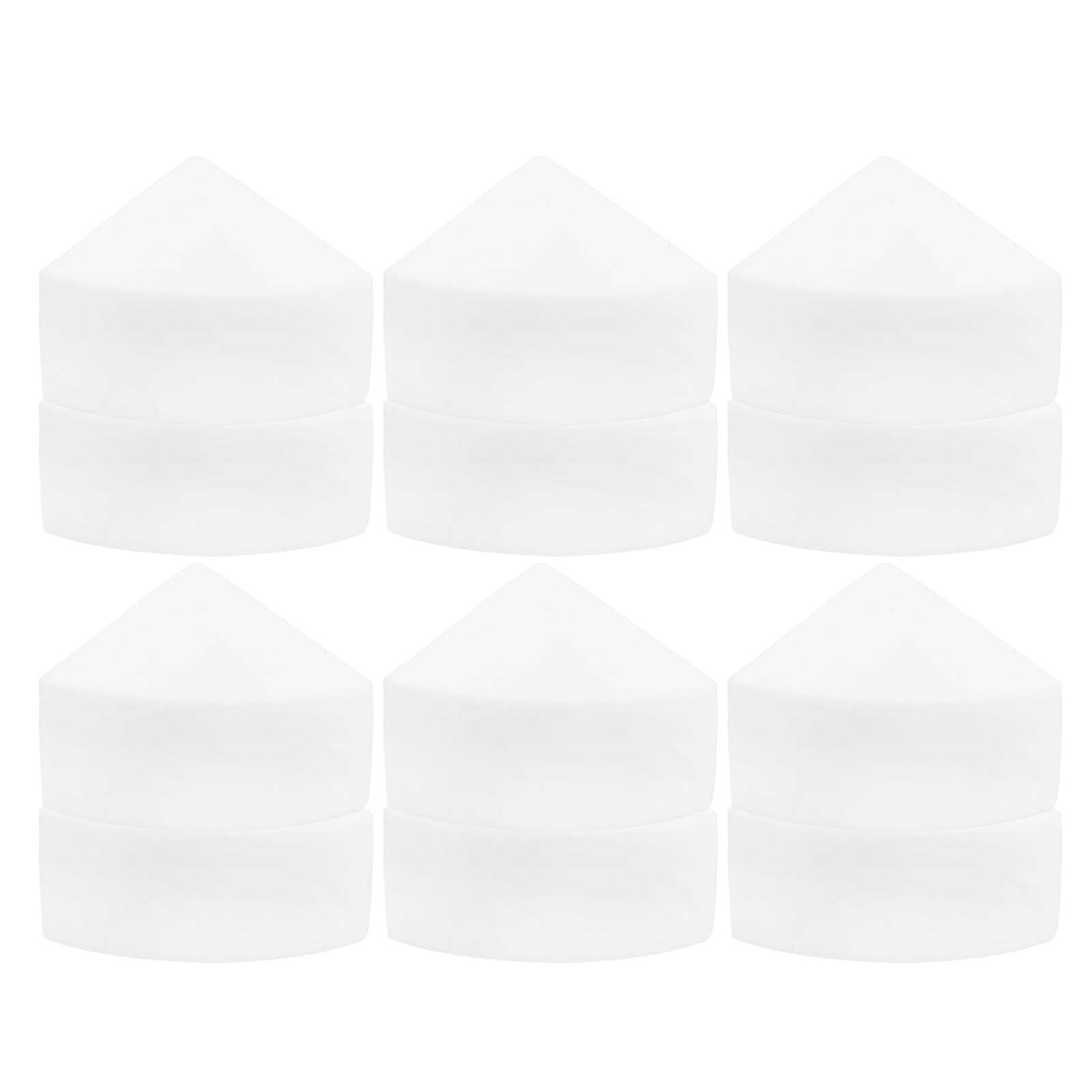OUNONA 12 Pcs Pressed Powder Puff Triangle Foundation Applicator White ...
