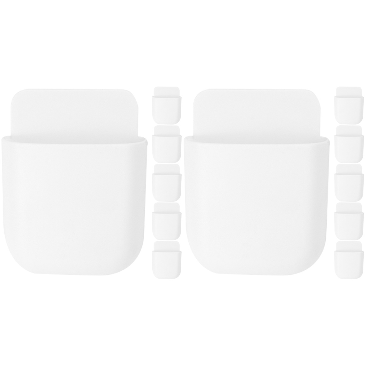 OUNONA 12 Pcs Wall-mounted Pen Holder Adhesive Remote Controller ...