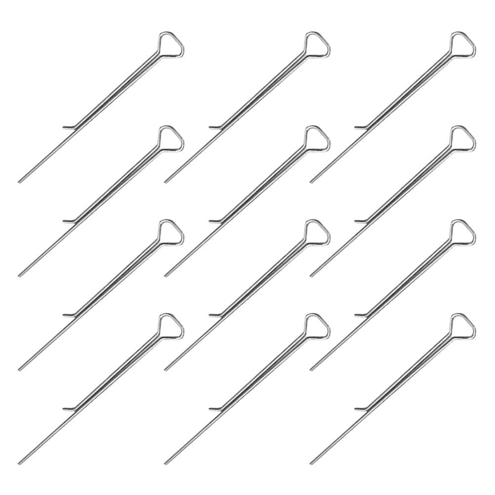 OUNONA 12 Pcs Wick Holders for Candle Making Wicking Needle Silver ...