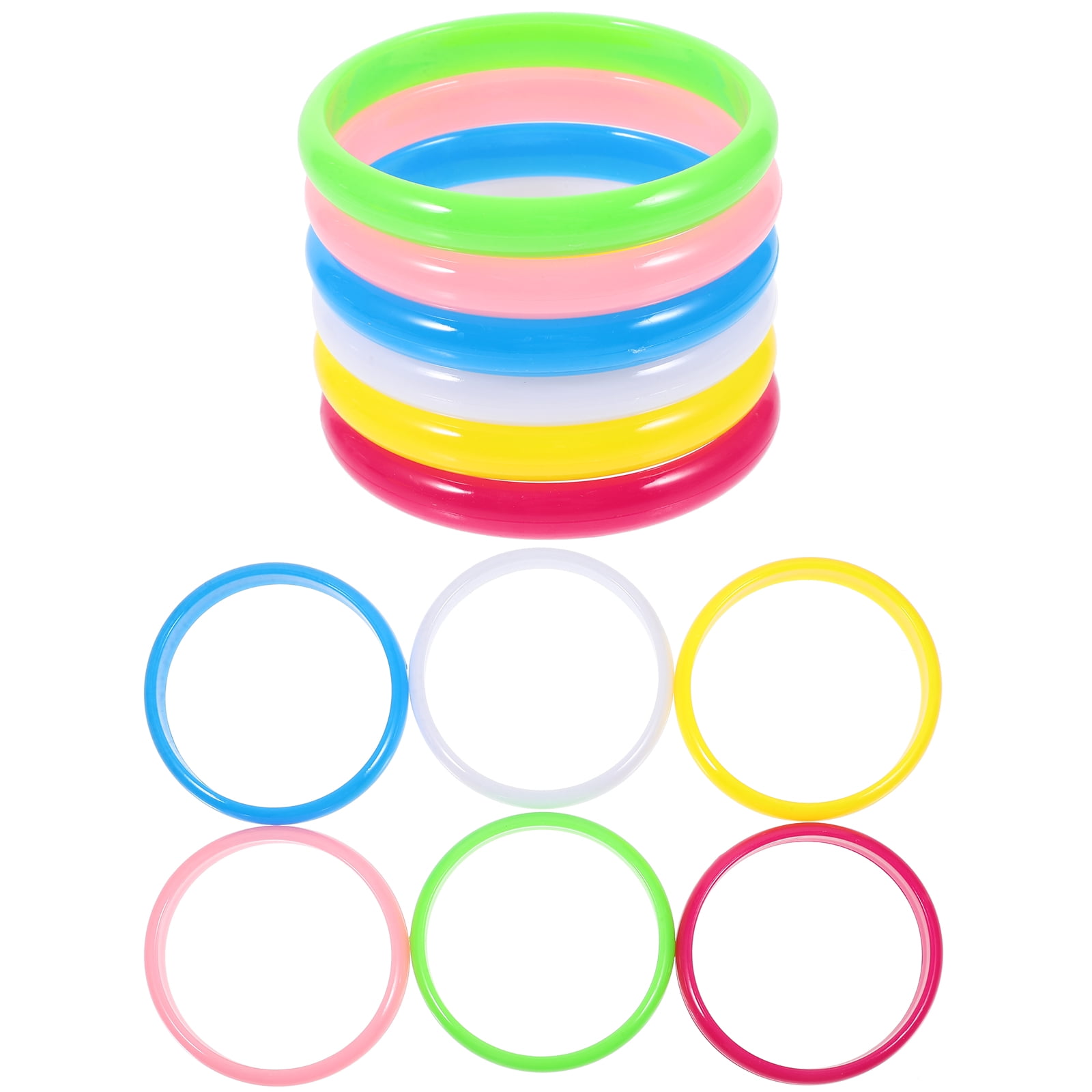 OUNONA 12 Pcs/set Plastic Bangles Glow Woman Good Decoration Effect ...