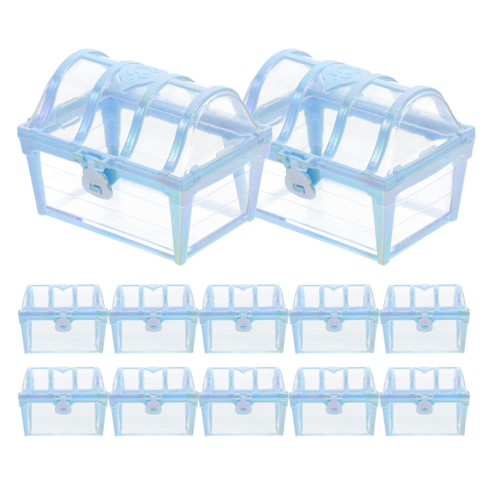 OUNONA 12 Pcs with Clear Lid Packaging Boxes Tag Candy Snacks - Walmart.com