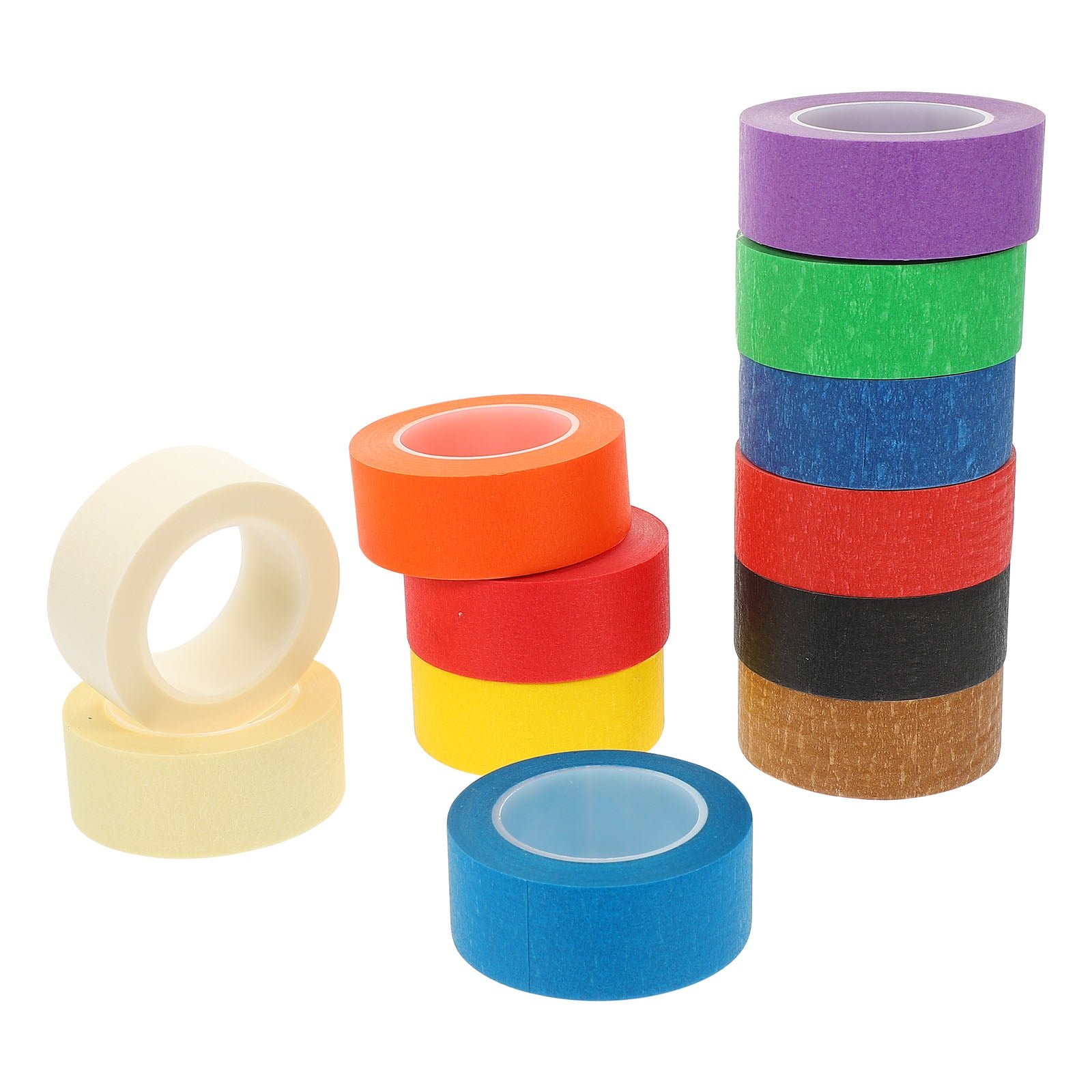 OUNONA 12 Rolls Painter Tape Kids Drawing Tapes Craft Paper Child ...