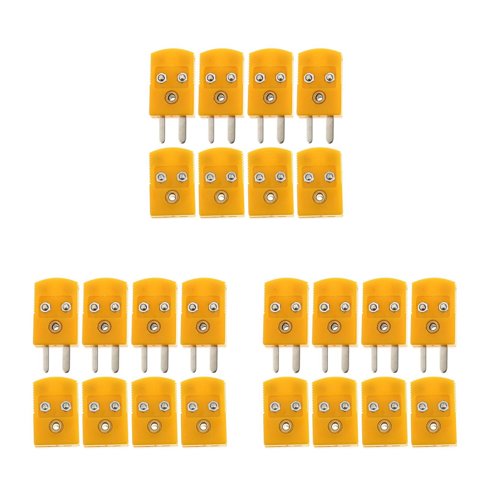 OUNONA 12 Sets Thermocouple Connector Type K Thermocouple Plug Adapters ...