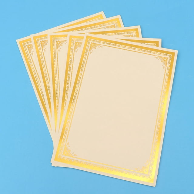 OUNONA 12 Sheets Certificate Inner Page Parchment Award Paper ...