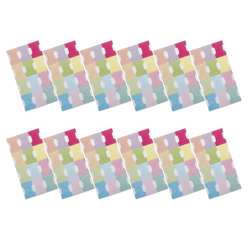 OUNONA 12 Sheets Index Label Binder Dividers Sticky Tabs Bookmarks ...