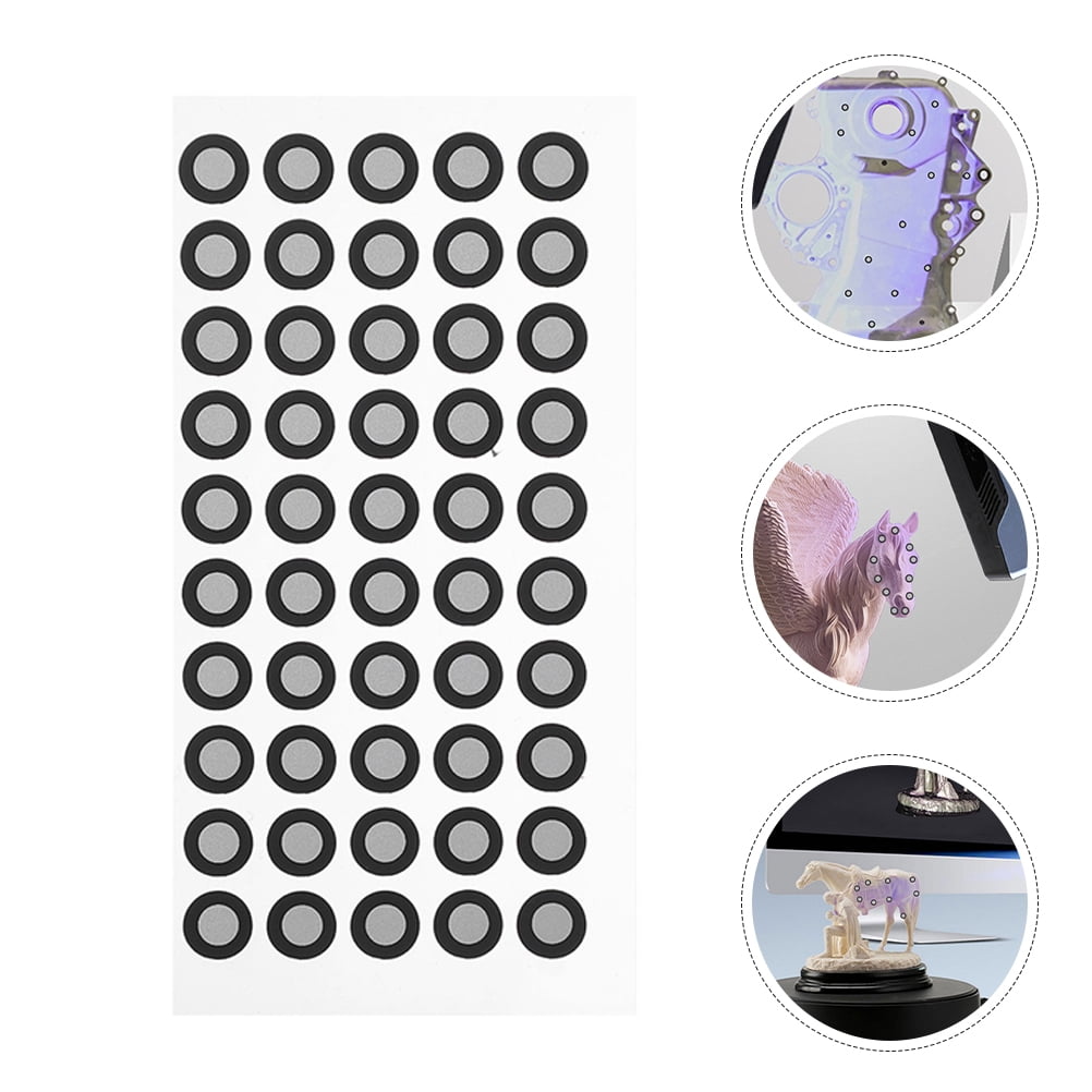 OUNONA 12 Sheets Reflective Film Marker Points for 3D Scanner with ...