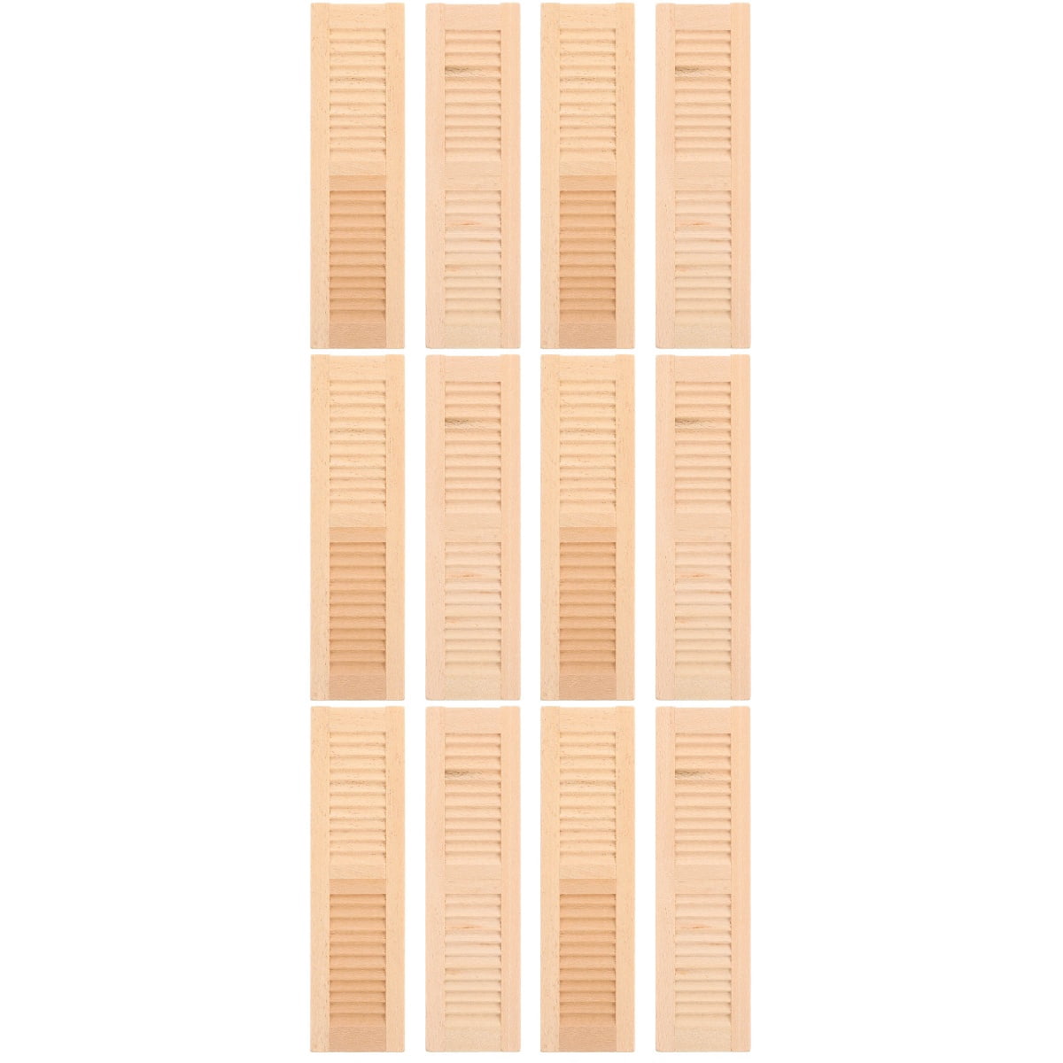 OUNONA 12 pcs Doll House Wood Blind Models Miniature Blind Models ...