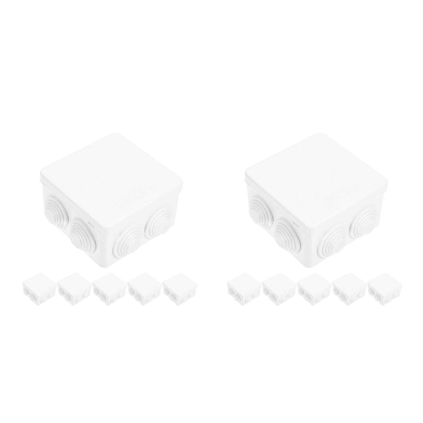 OUNONA 12 pcs Housings Waterproof Box Outlet Box Plastic Junction Box ...