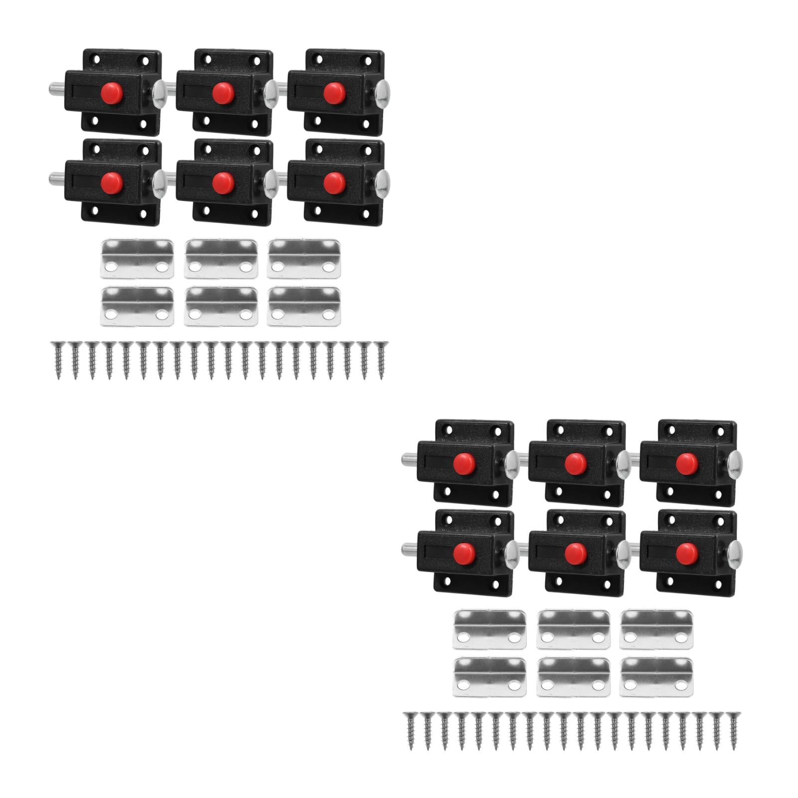 OUNONA 12 pcs Spring Loaded Latch with Switch Button Door Bolt Latch ...