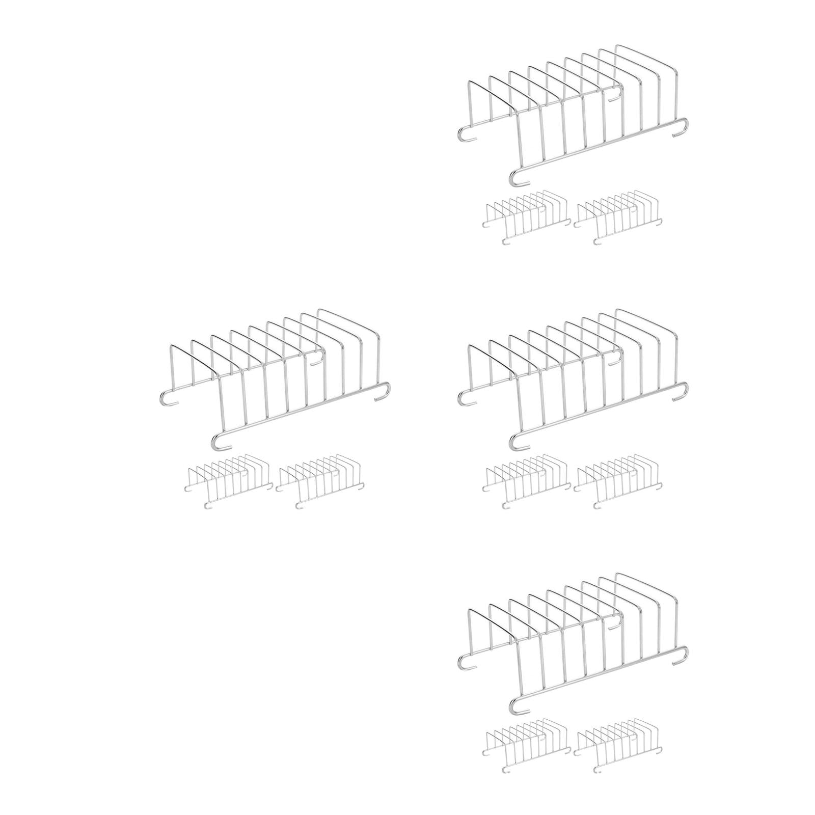 OUNONA 12 pcs Stainless Steel Toast Slice Holder 8 Slot Toast And Bread ...