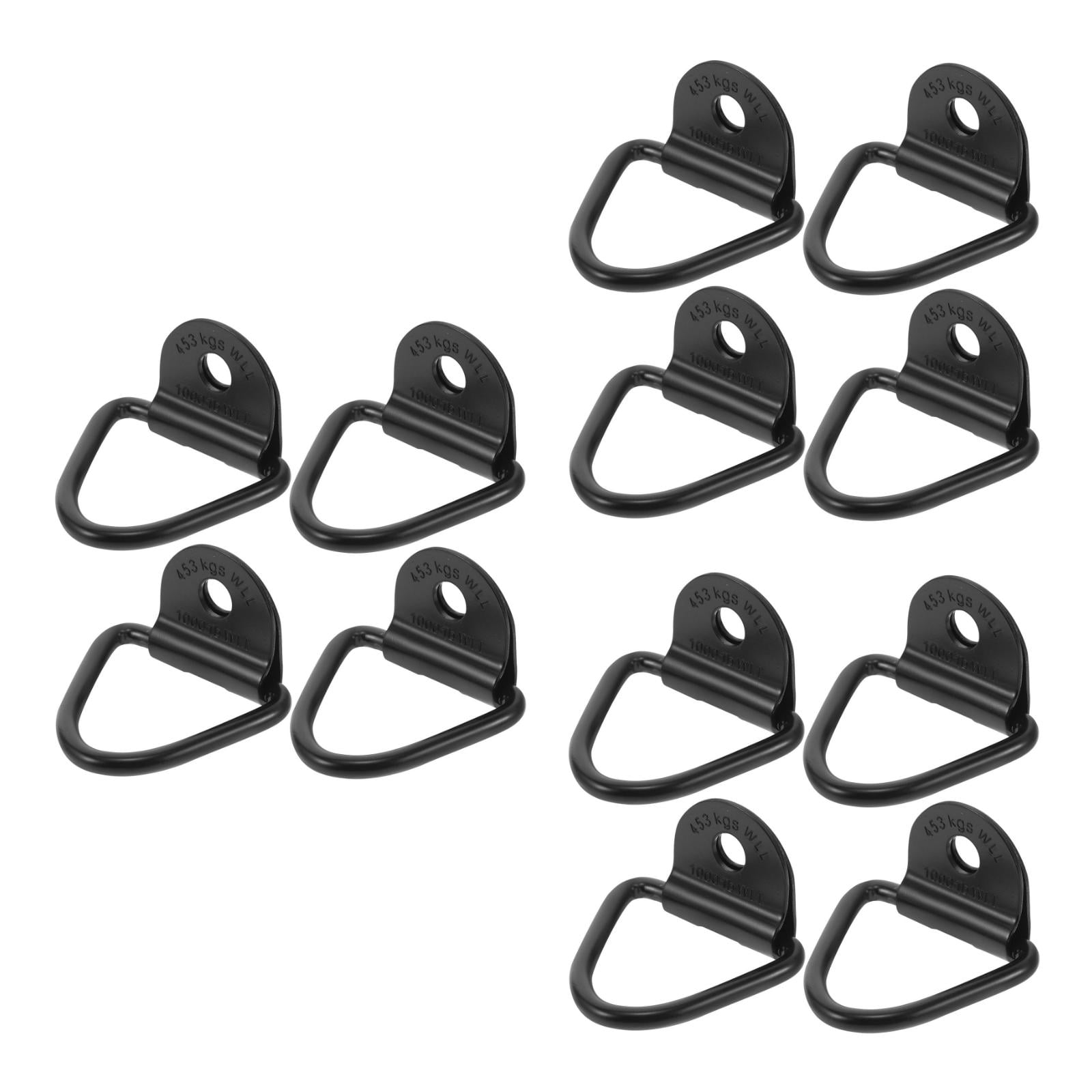 OUNONA 12 pcs Steel Cargo Anchor Rings Bolt-On Tie Downs Anchors Truck ...