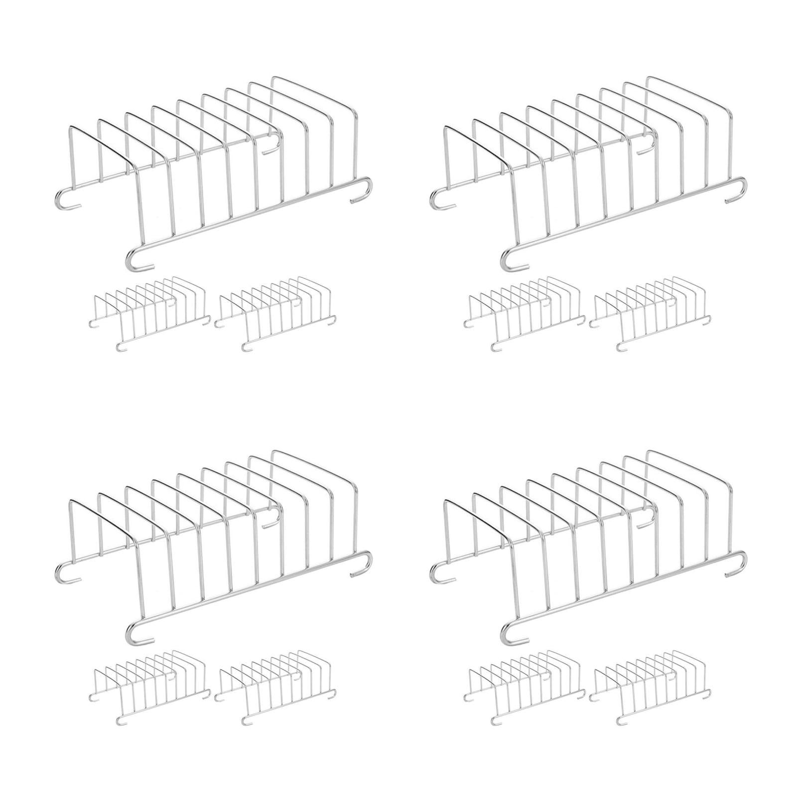 OUNONA 12 pcs Toast Rack Holder Stainless Steel Countertop Toast Stand ...