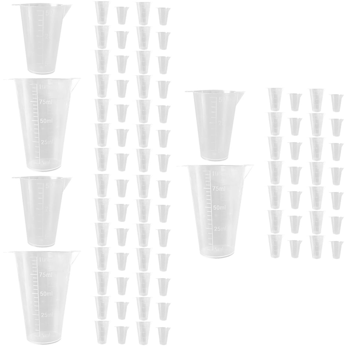 OUNONA 120 Pcs Orchard Measuring Cup Container Versatile Garden Yard ...