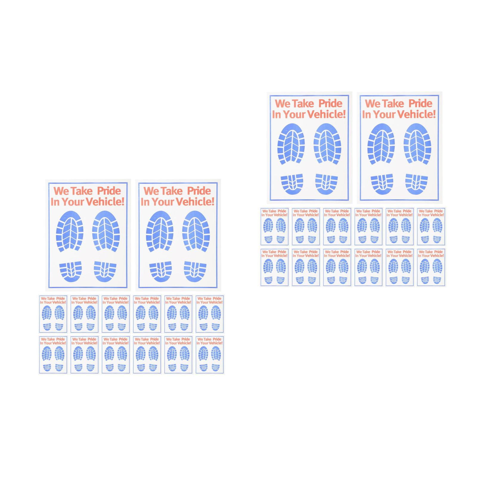 OUNONA 120 pcs Disposable Paper Floor Mats For Car Detailing White ...