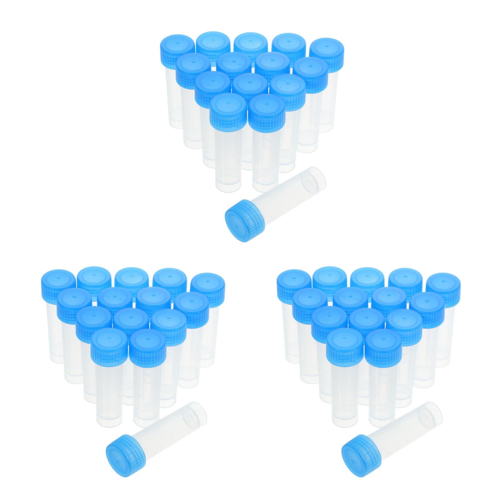 OUNONA 120 pcs Plastic Test Tubes Cold Storage Tubes Cryovial Tubes ...