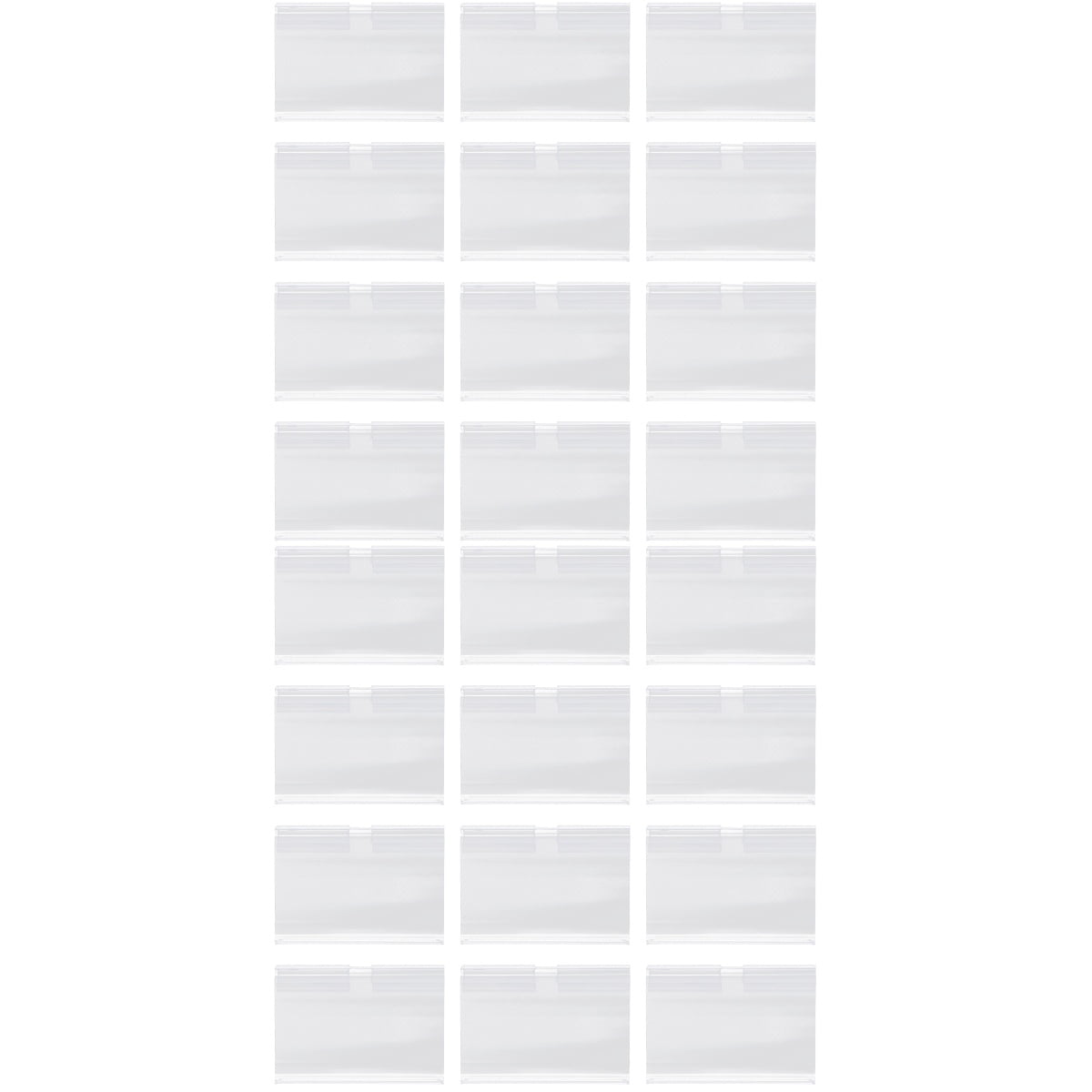 OUNONA 120 pcs Supermarket Price Label Price Display Holder Transparent ...