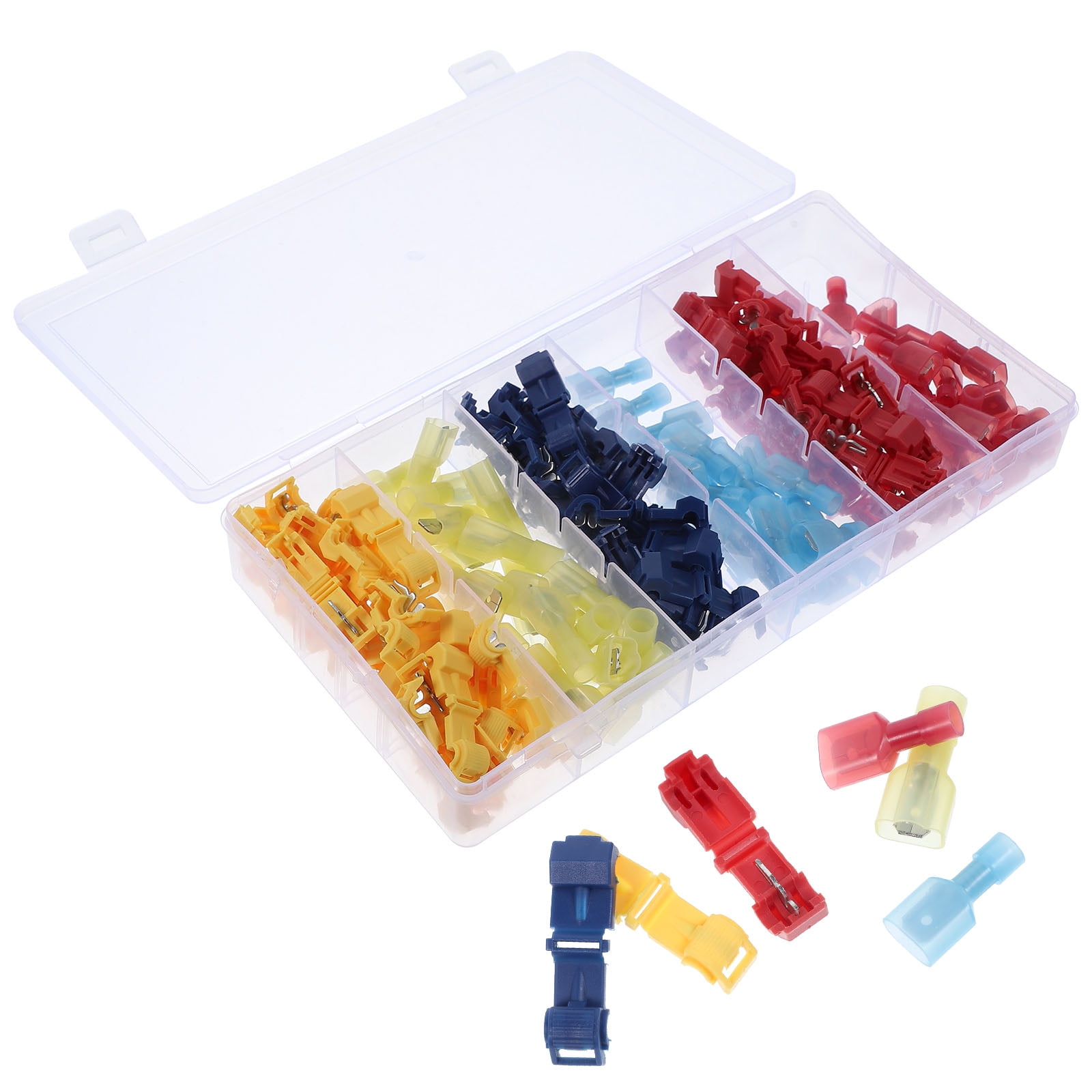 OUNONA 120pcs T Tap Wire Terminals Wire Tap Connectors Male Quick ...