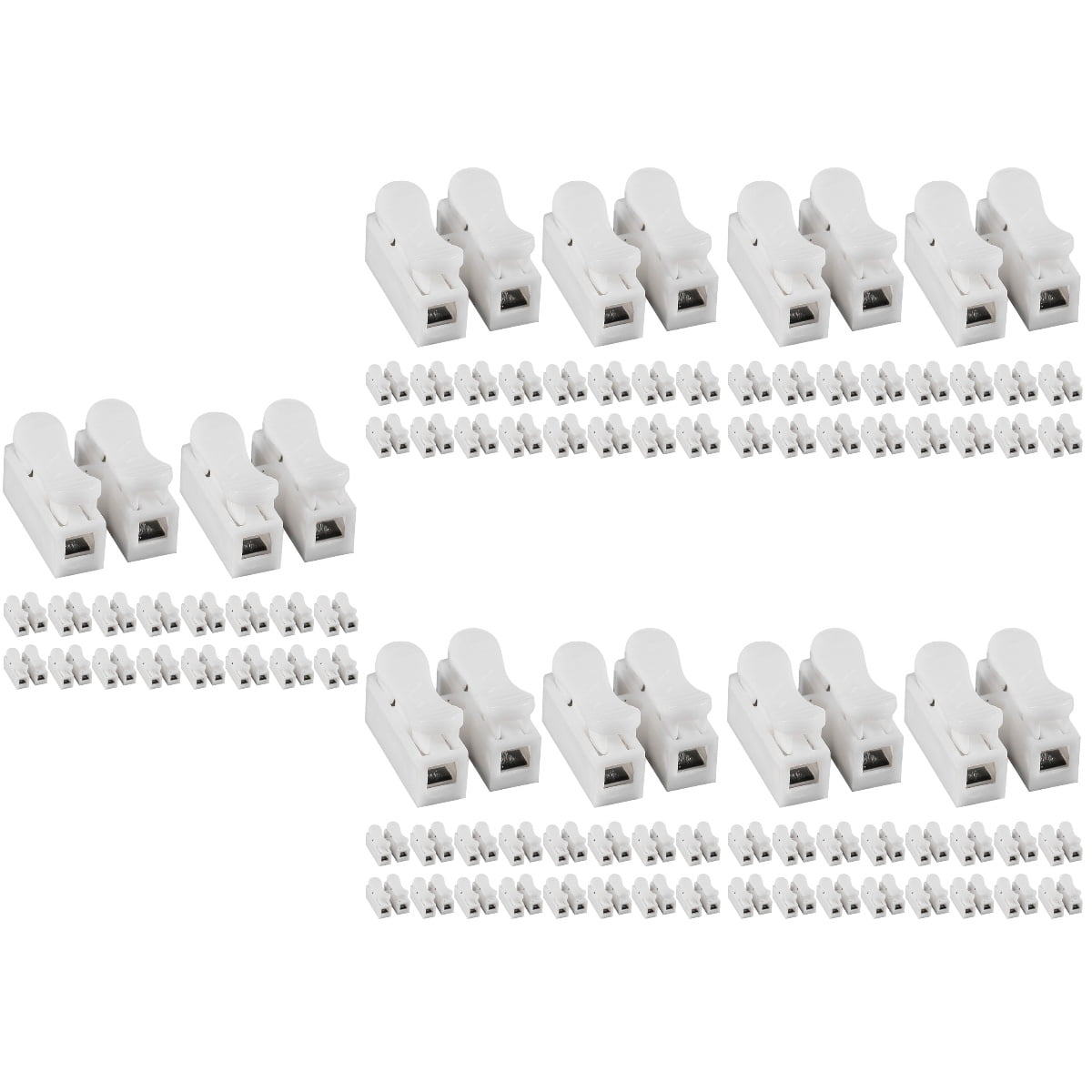 OUNONA 125 PCS Quick Connectors Cable Clamps LED Strip Light Wire ...