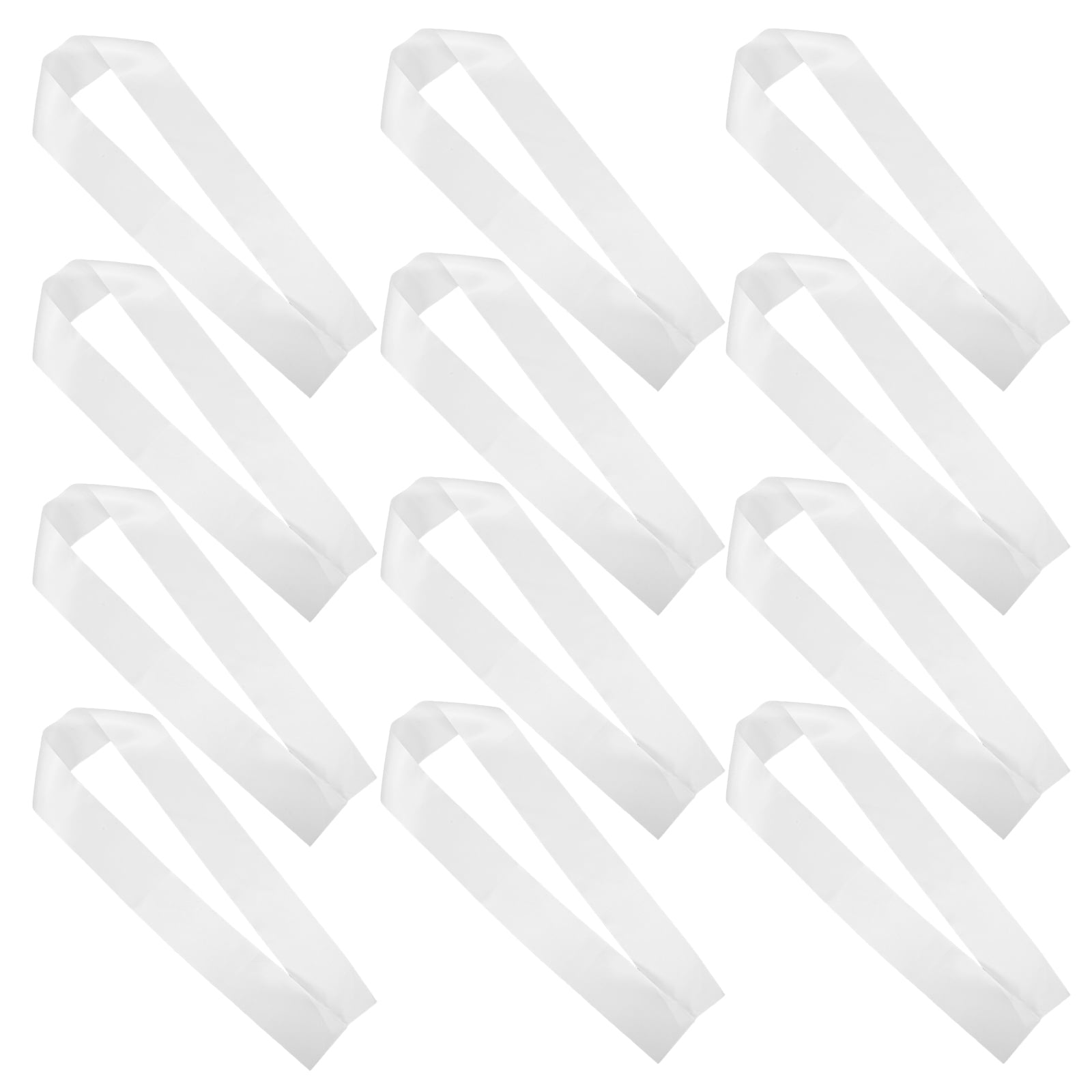 OUNONA Blank Satin Sashes White for Wedding Bridal Shower and ...