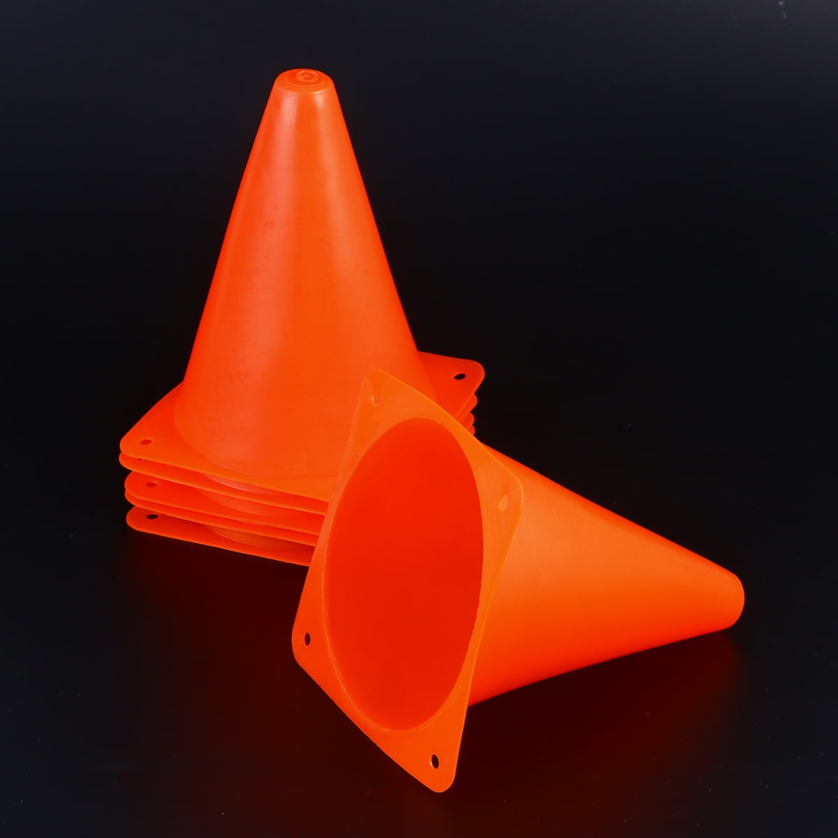 OUNONA 12Pcs Football Training Cones Orange Hard Plastic for Field ...