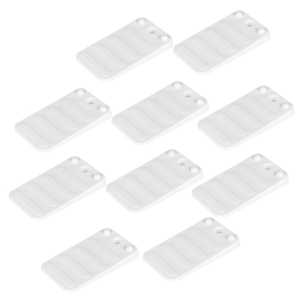 OUNONA 12Pcs Furniture Shims White ABS Leveling Shims for Desk ...