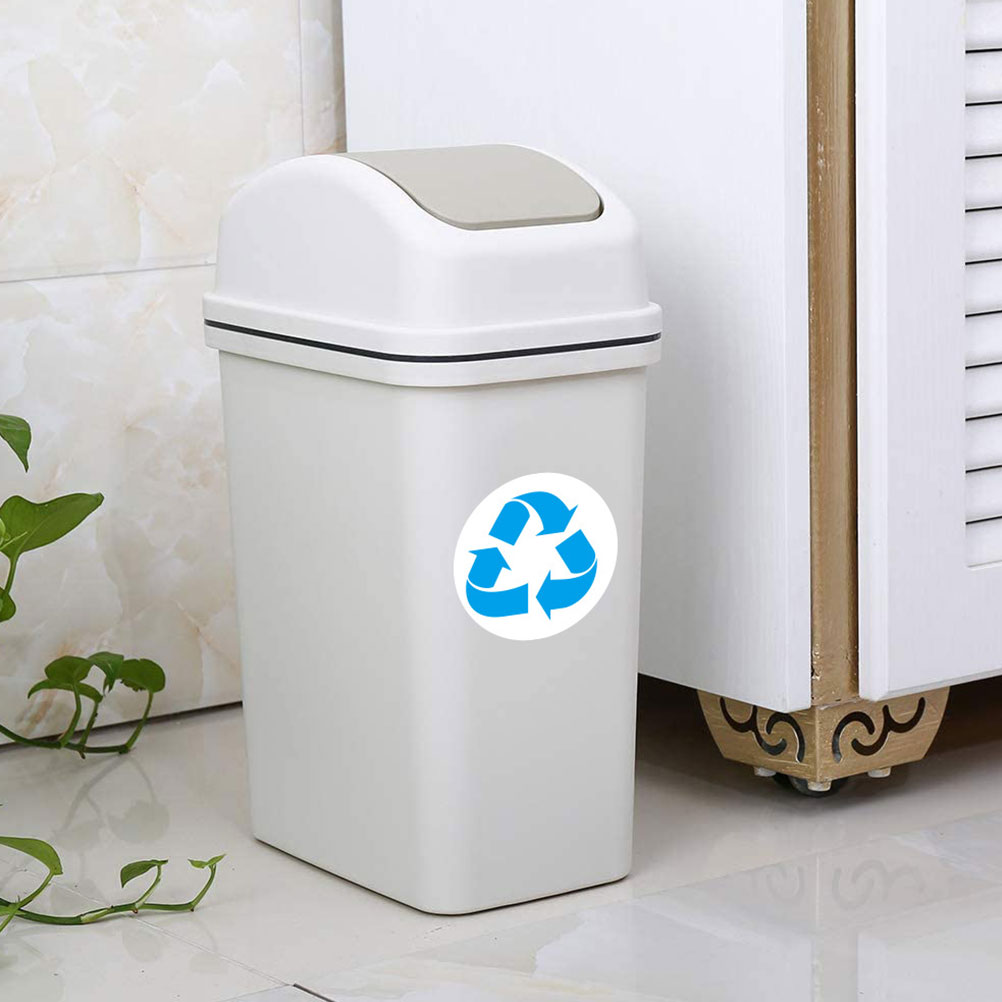 OUNONA 12Pcs Trash Can Recycle Stickers Waste Sorting Decal Sticker ...